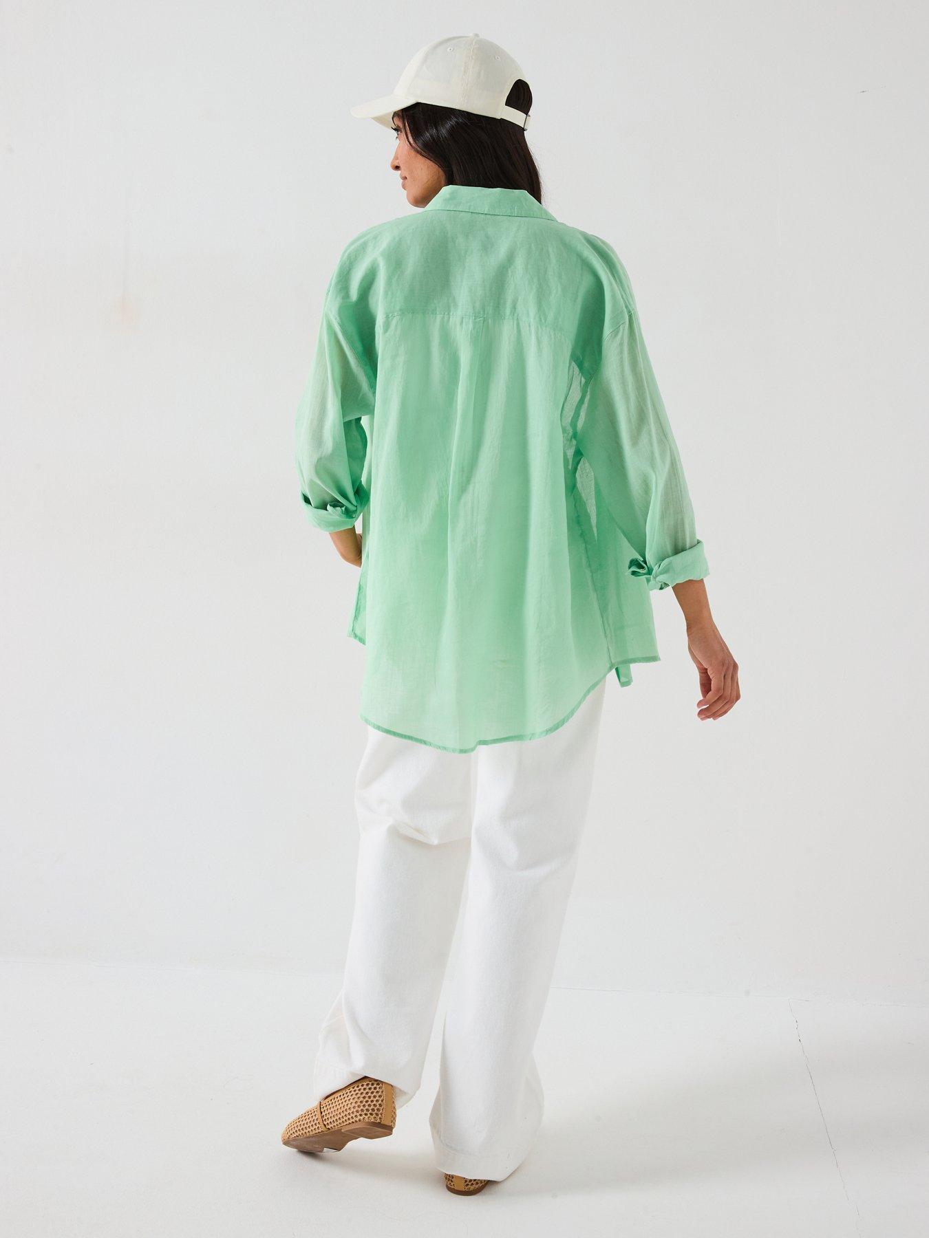 V by Very Lightweight Oversized Rami Shirt | Very