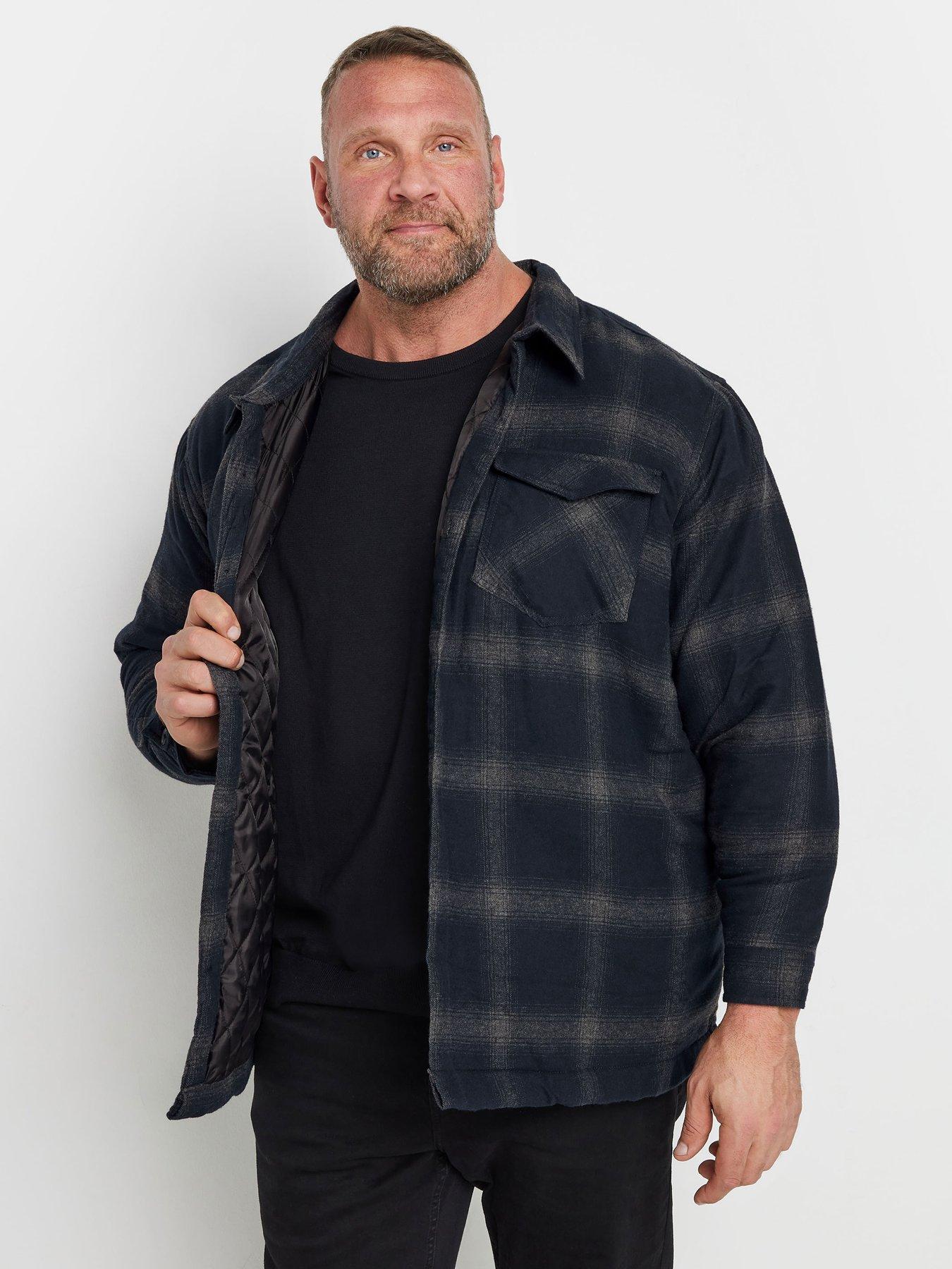 BadRhino Checked Lined Shacket - Blue | Very