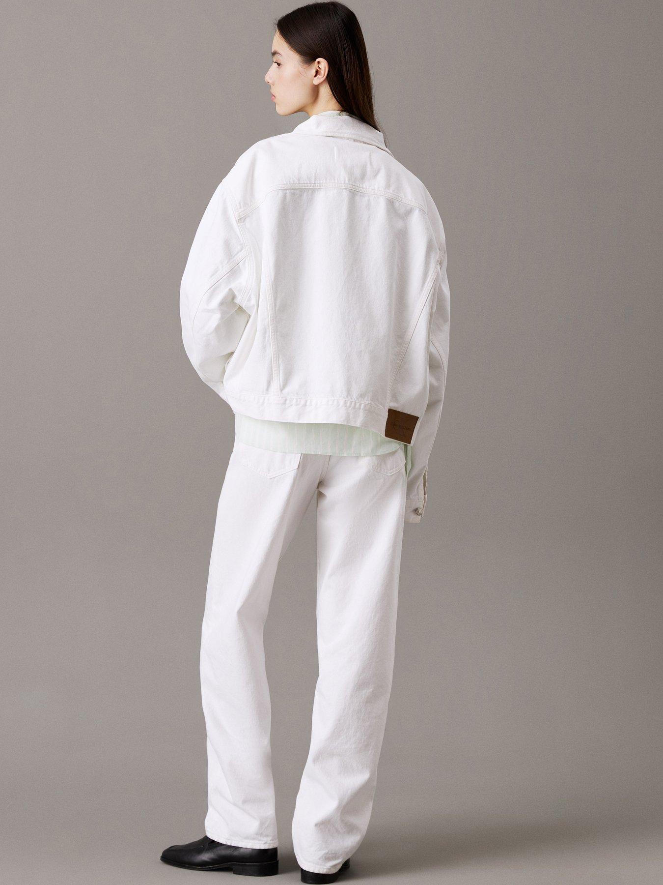 Calvin Klein Jeans Boxy Denim Jacket - White | Very
