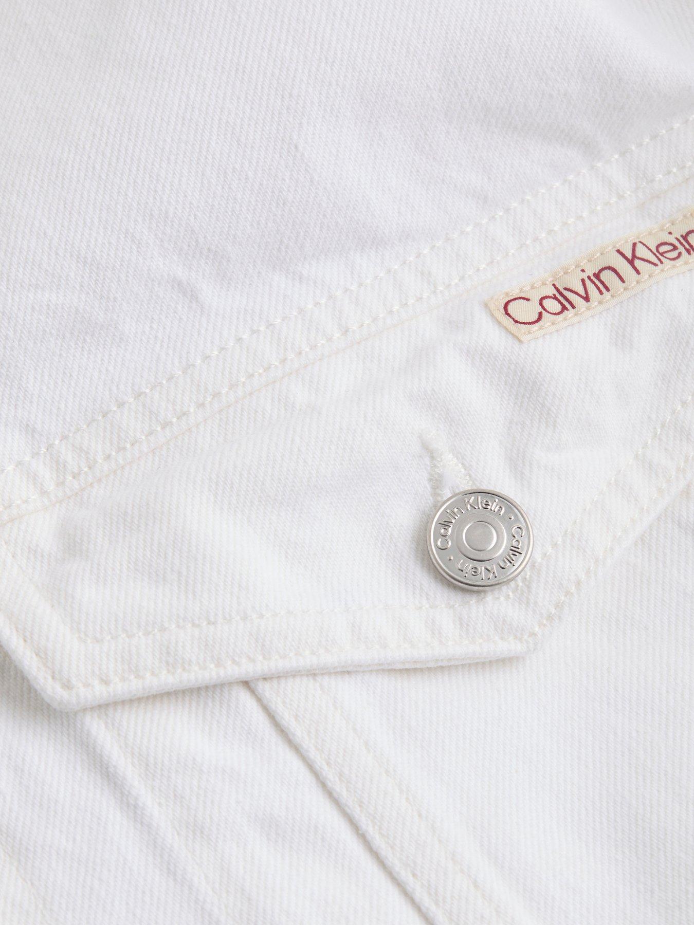 Calvin Klein Jeans Boxy Denim Jacket - White | Very