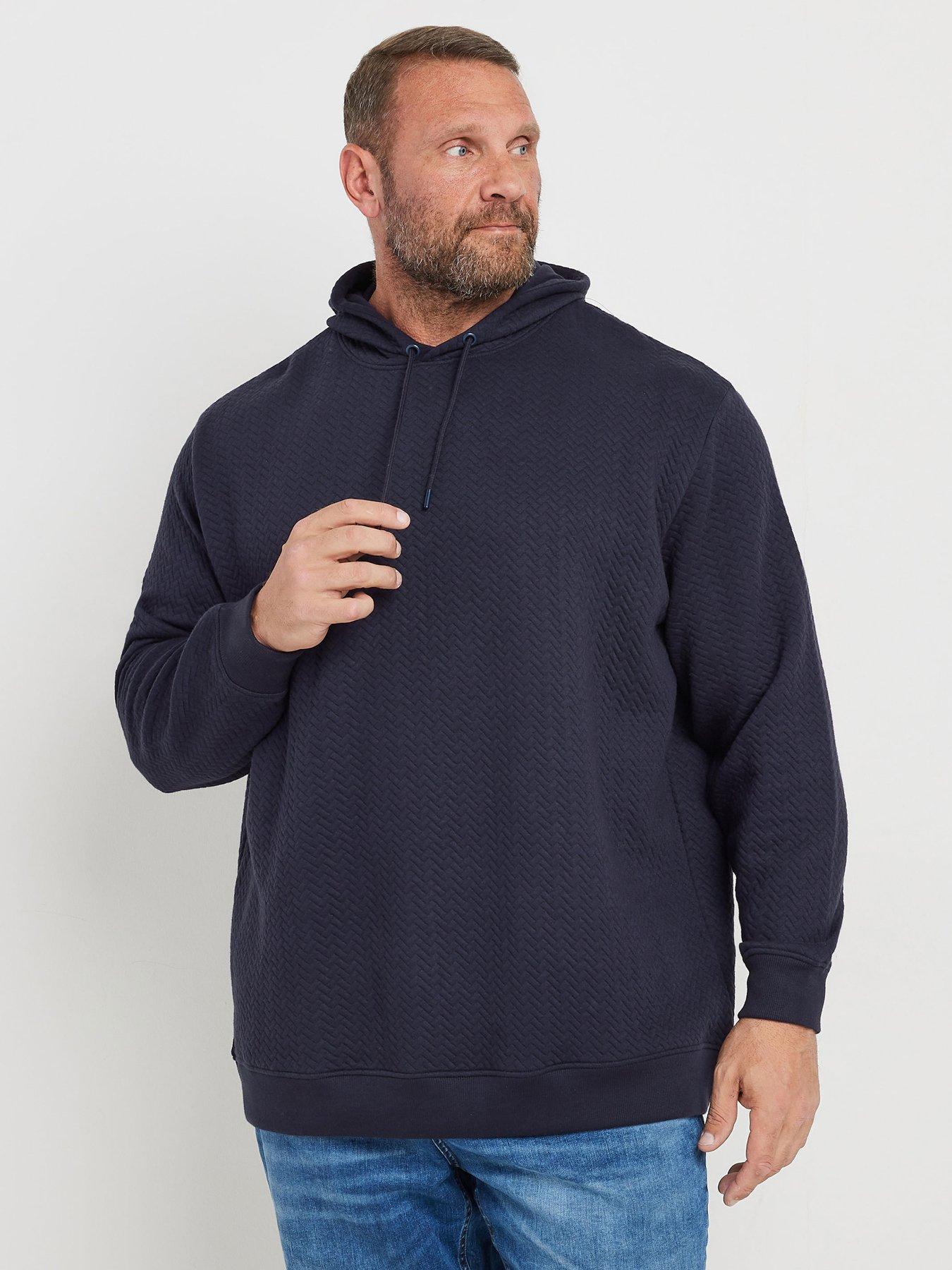 BadRhino Big & Tall Chevron Hoodie - Blue | Very