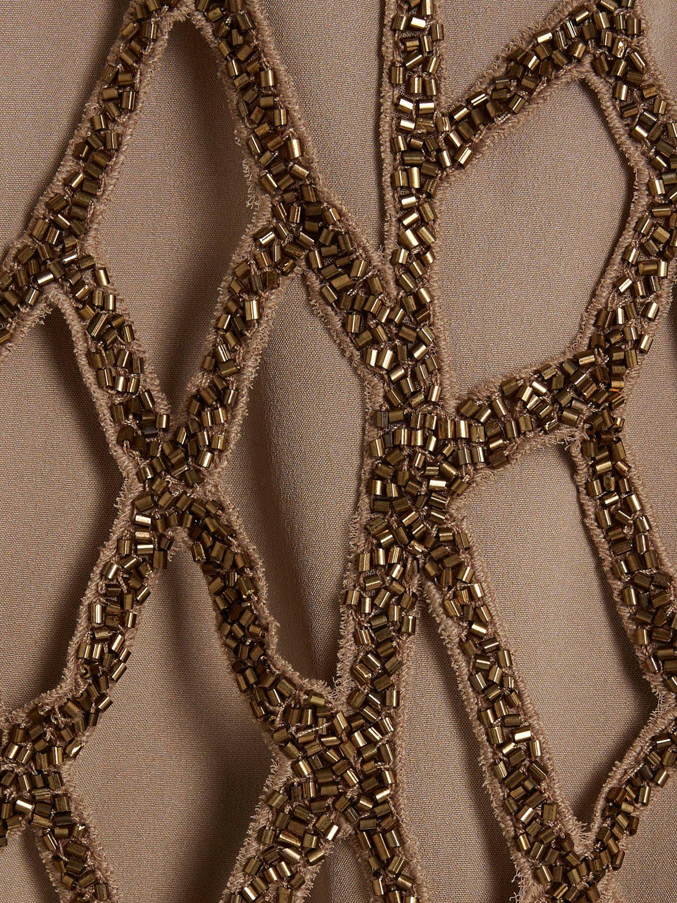 River Island Beaded Overlay Cami - Gold | Very