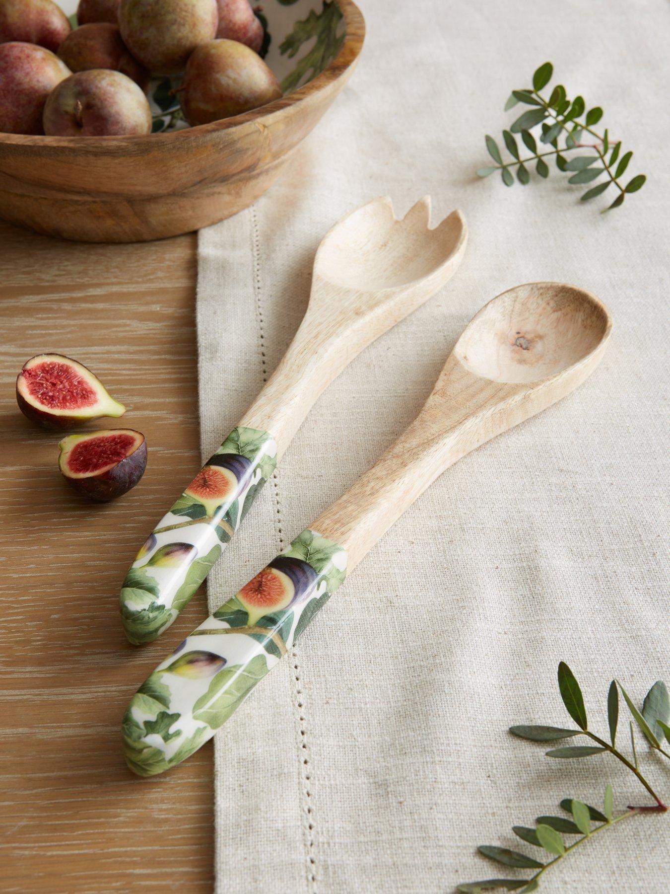 Very Home Fig Set Of 2 Serving Fork/spoon | Very