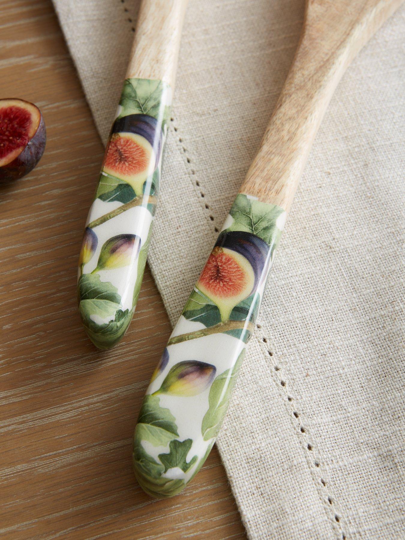 Very Home Fig Set Of 2 Serving Fork/spoon | Very