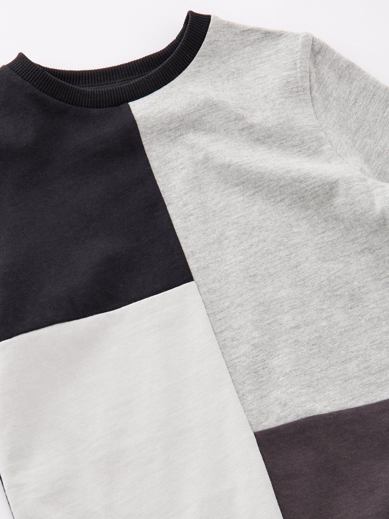 Mini V by Very Boys Mono Cut And Sew T-Shirt And Short Set - Multi | Very