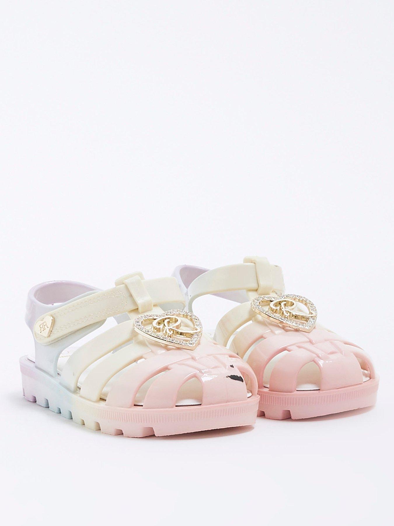 River Island Mini Mini Girls Rainbow Floral Jelly Sandals - Rainbow | Very