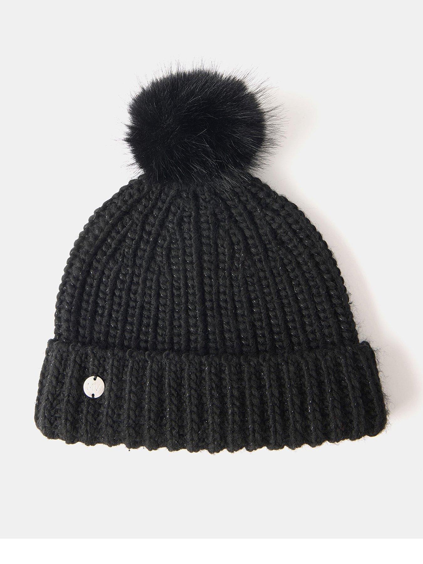 Black pom hat store