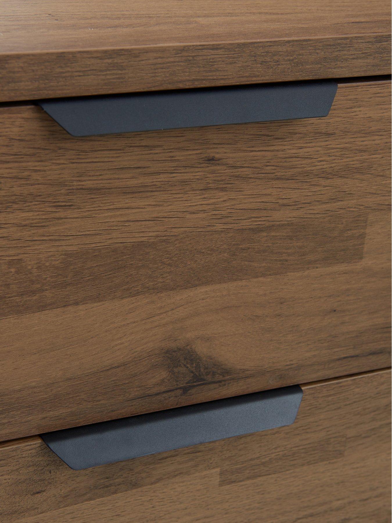 Very Home Harlem 2 Drawer Bedside Chest - Mid Oak Effect - FSC ...