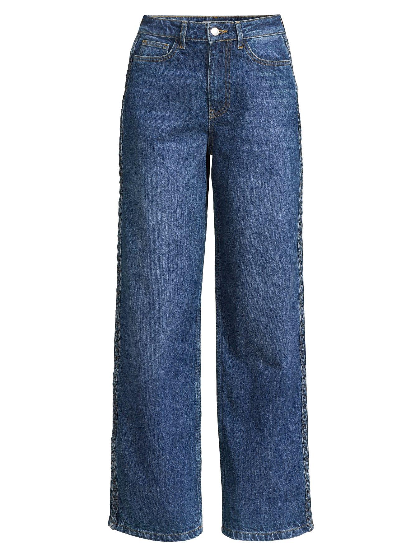 Michelle Keegan Braid Straight Leg Jean - Mid Wash | Very