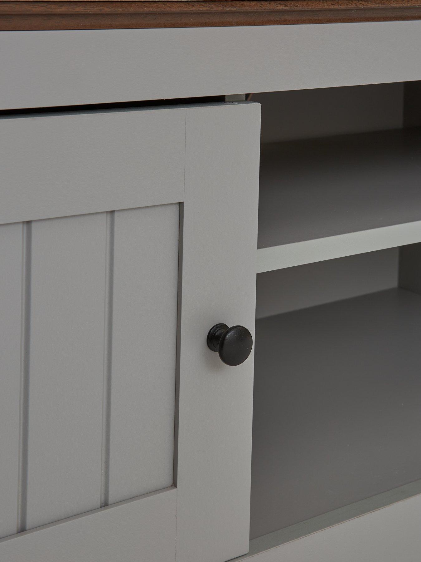Very Home New Devon TV Unit - Grey/Walnut - fits up to 55 inch TV - FSC ...