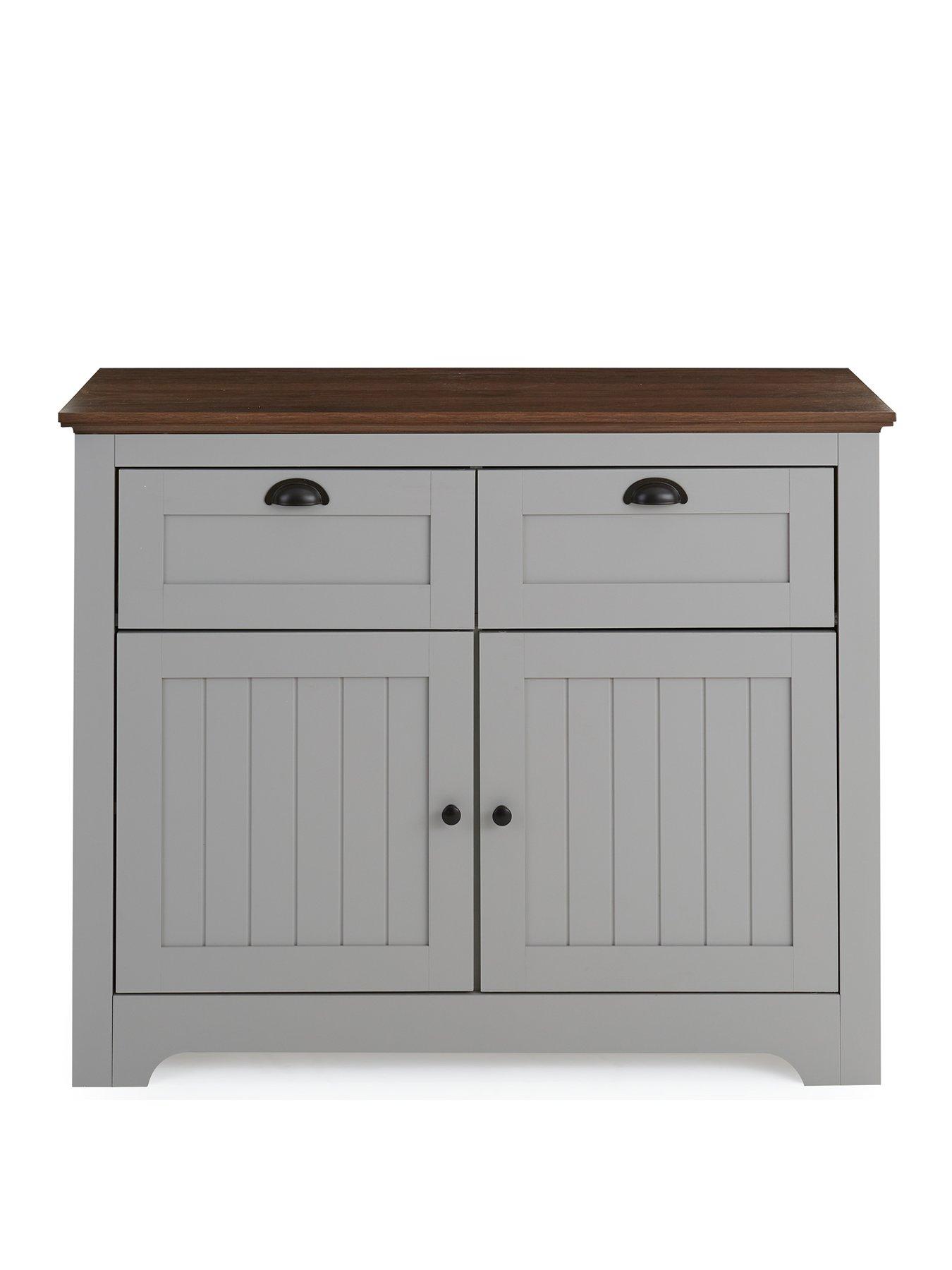 Very Home New Devon Compact Sideboard - Grey/Walnut - FSC Certified | Very