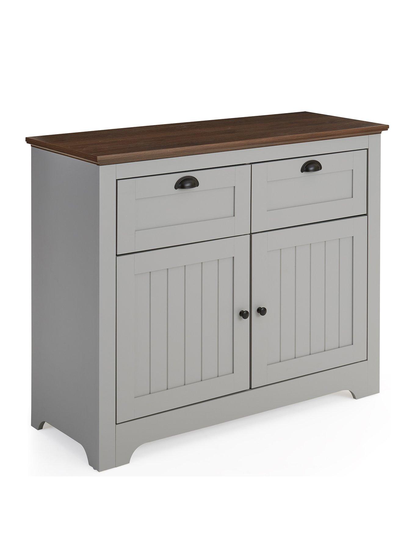Very Home New Devon Compact Sideboard - Grey/Walnut - FSC Certified | Very