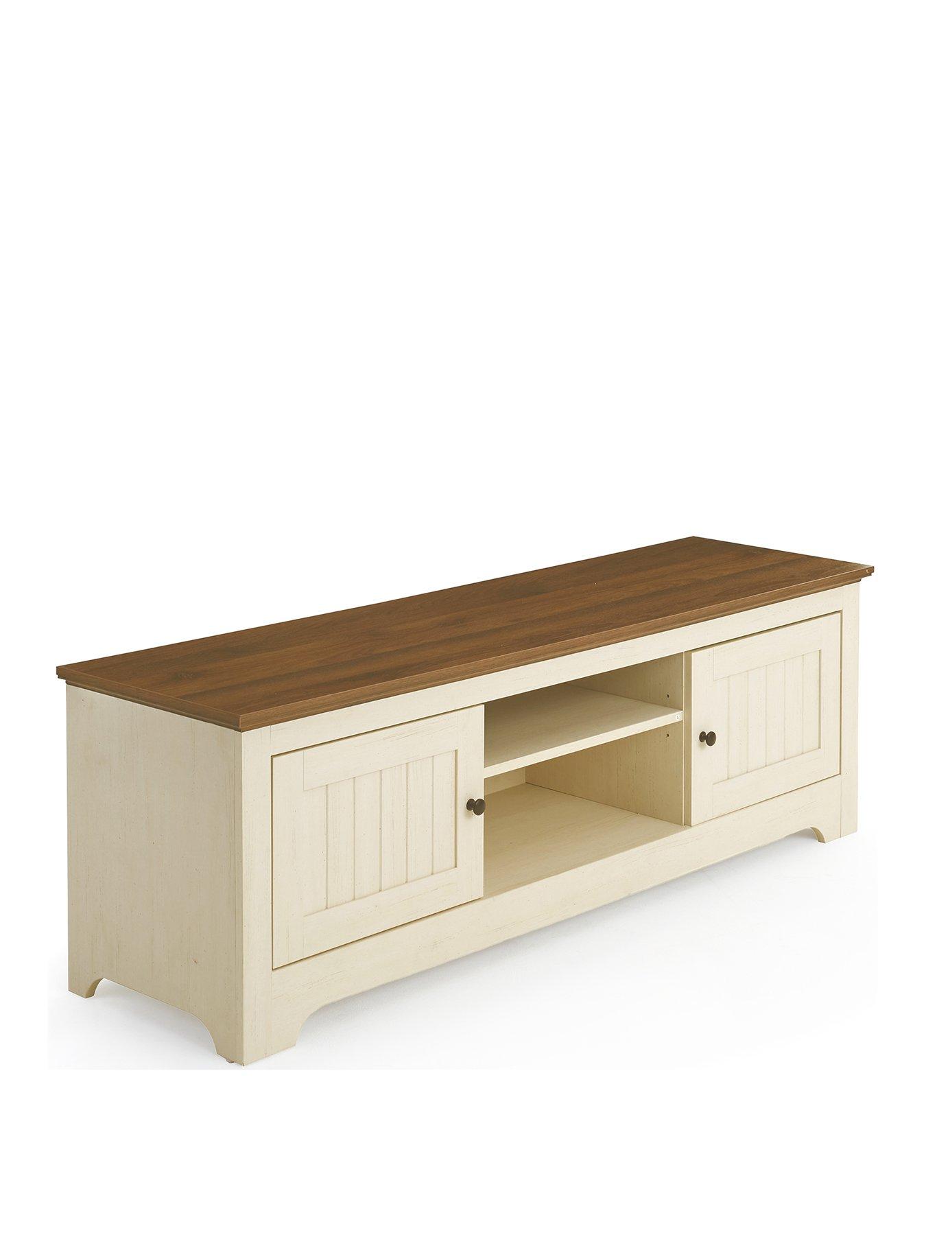 Very Home New Devon TV Unit - Ivory/Walnut - fits up to 55 inch TV ...