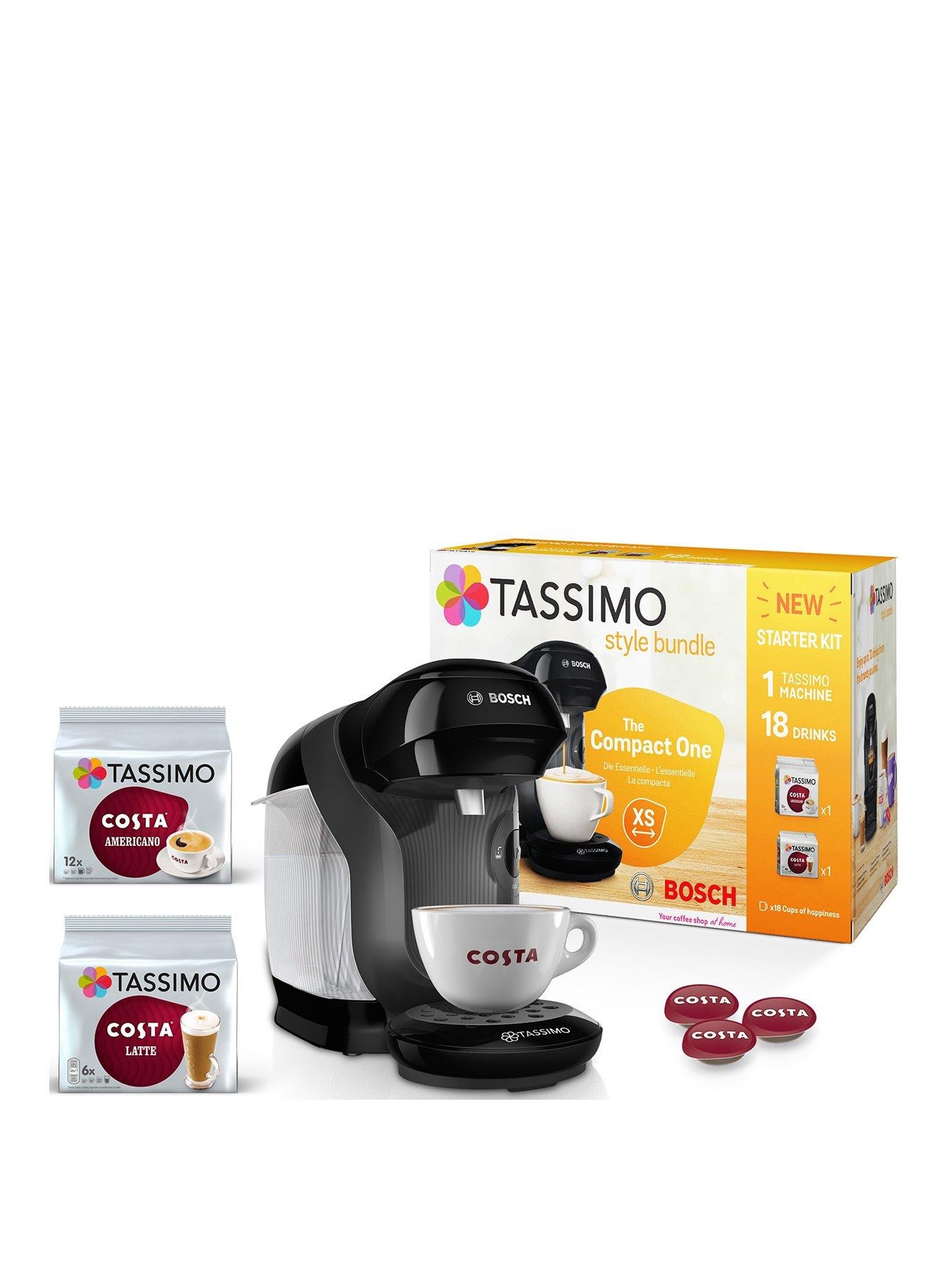 Bosch Tassimo Style Coffee Machine with 2 Pack of Tassimo Discs | Very