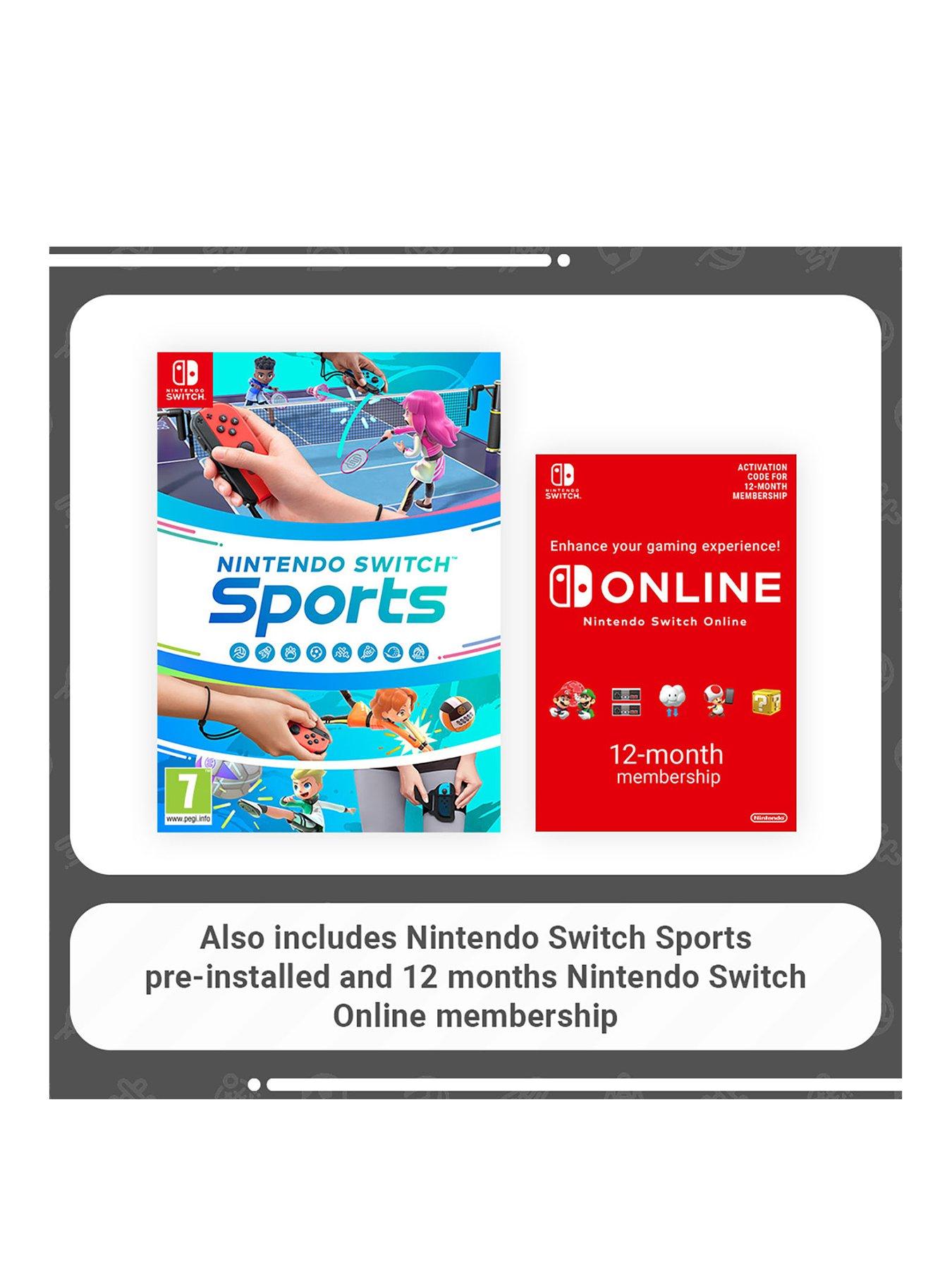 Nintendo Switch Switch HW (Neon Red/Neon Blue) Switch Sports set + 12 ...