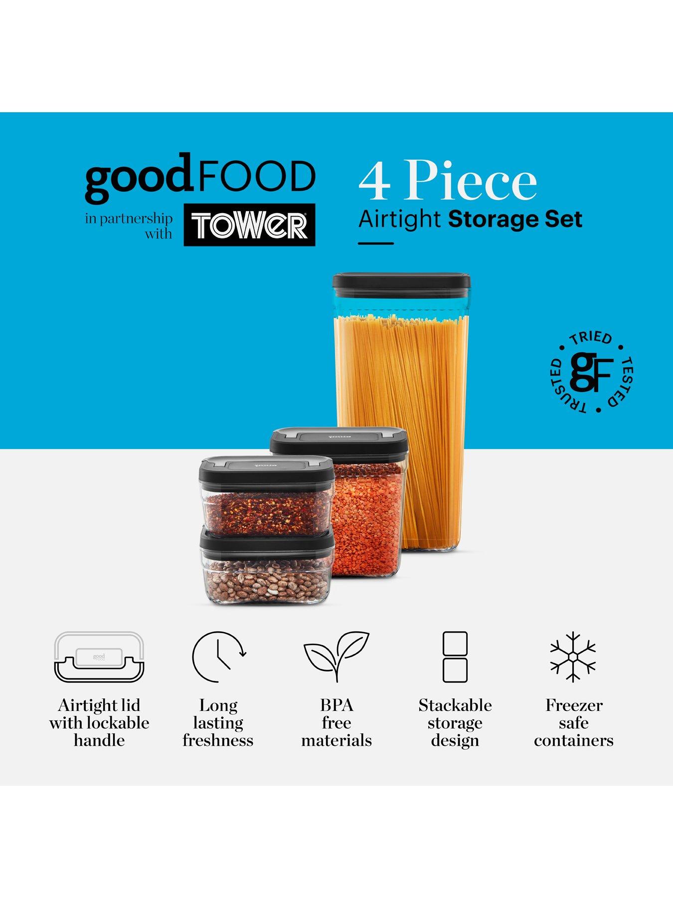 Good Food by Tower Tower 4 Piece Food Storage Set | Very