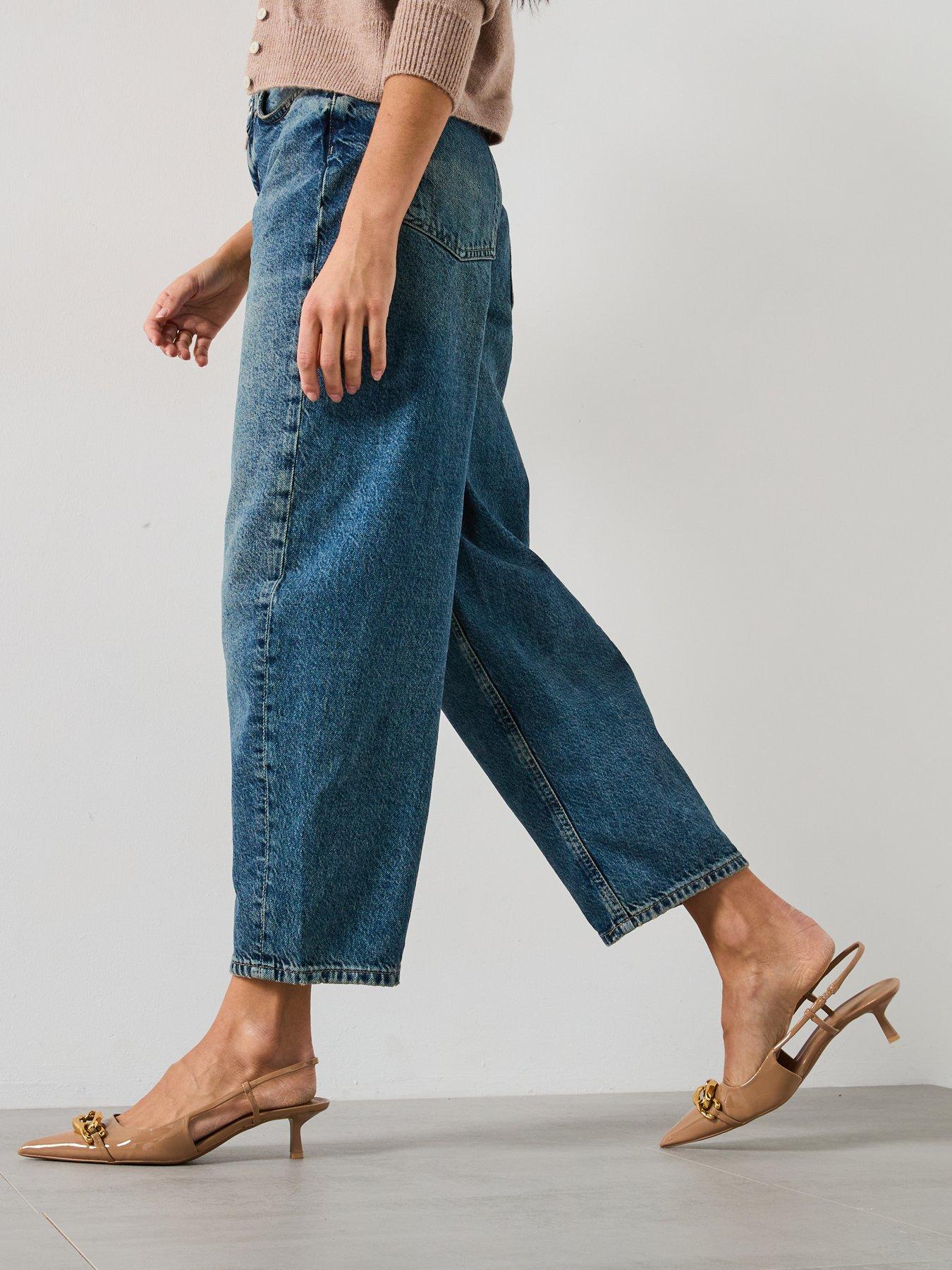 River Island Seamed Barrel Cameron Jeans - Blue | Very