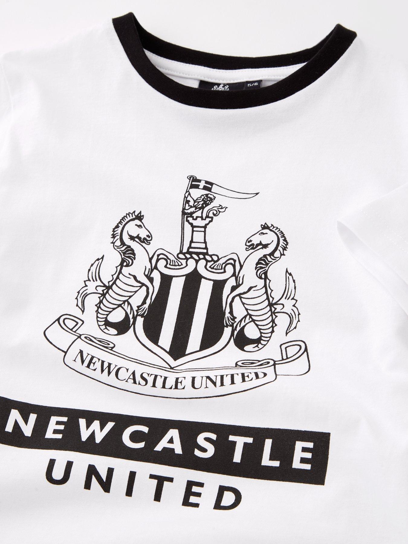 Newcastle United Football Club Short Pyjama Set - Black/White | Very