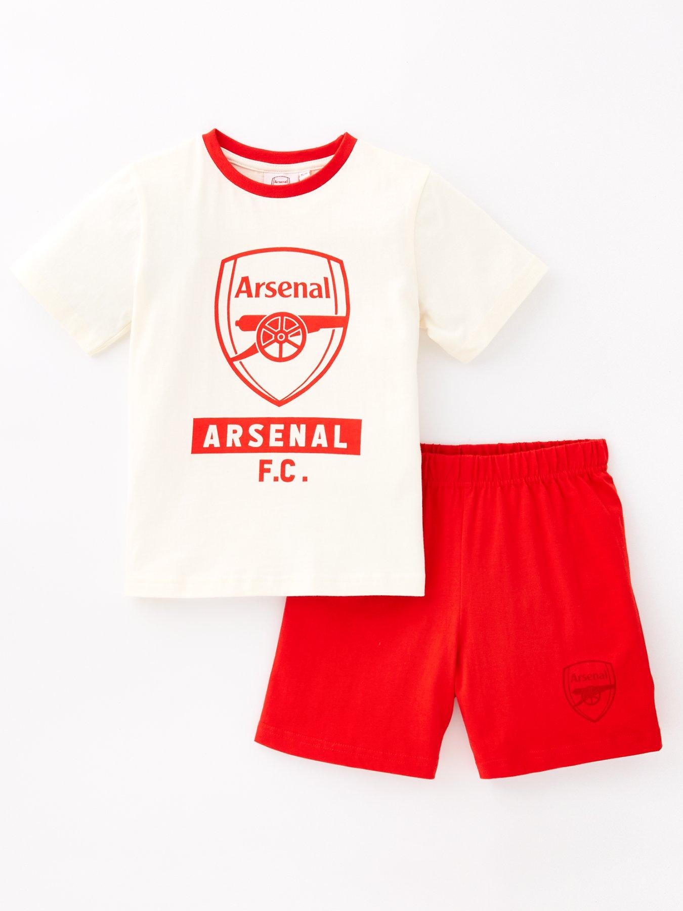 Arsenal Football Club Short Pyjama Set Red/White | Very