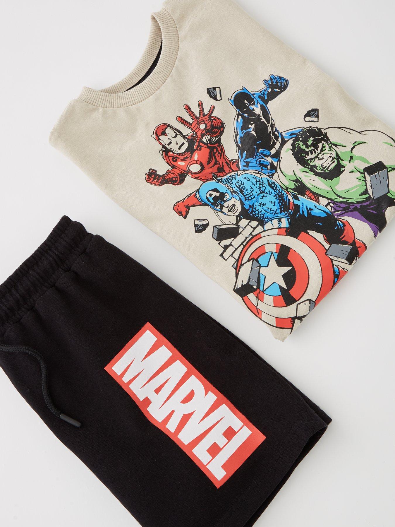 Marvel Top And Sweat Shorts Set - Multi | Very
