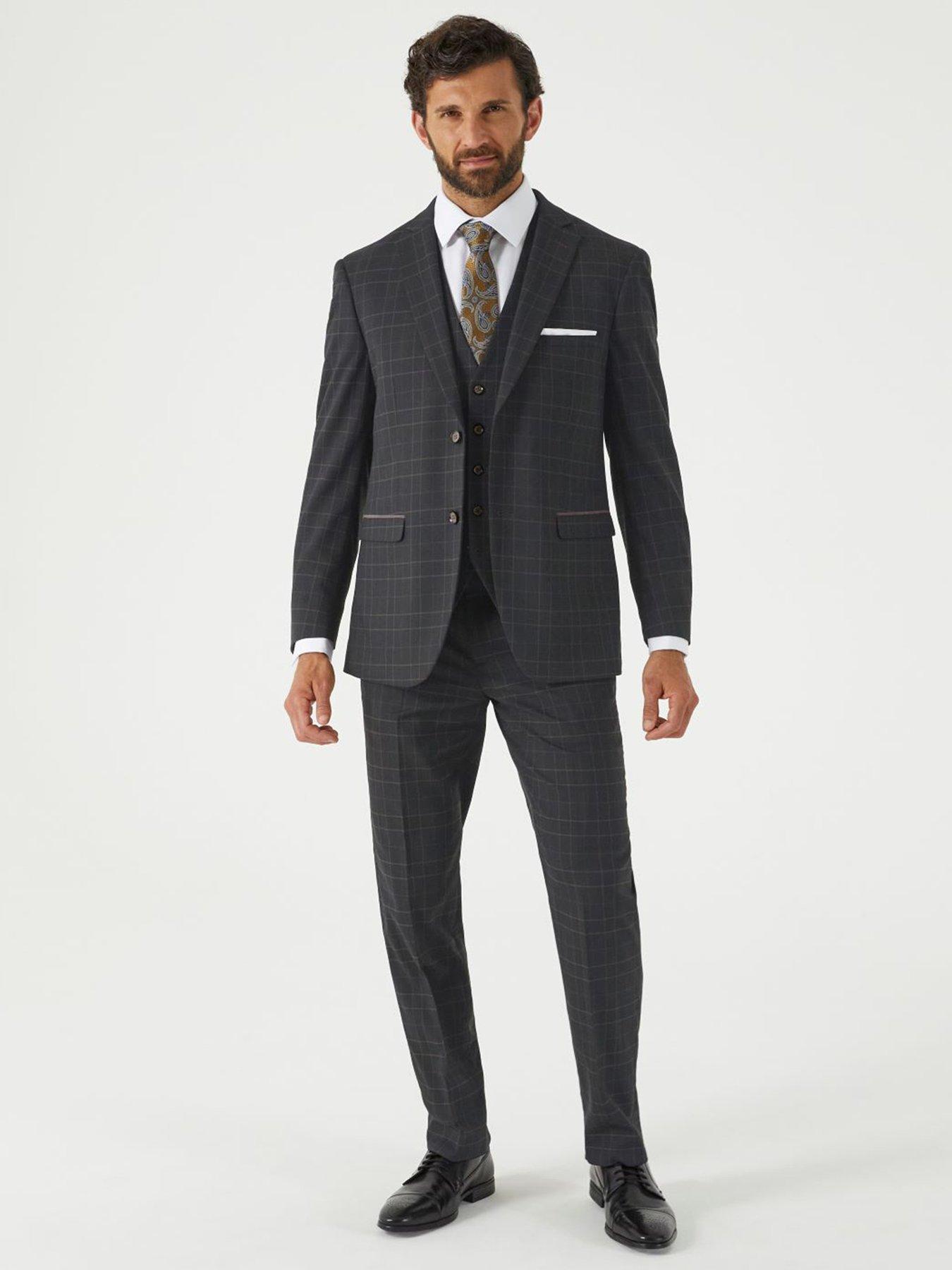 Skopes Casey Check Tailored Fit Suit Jacket | Very