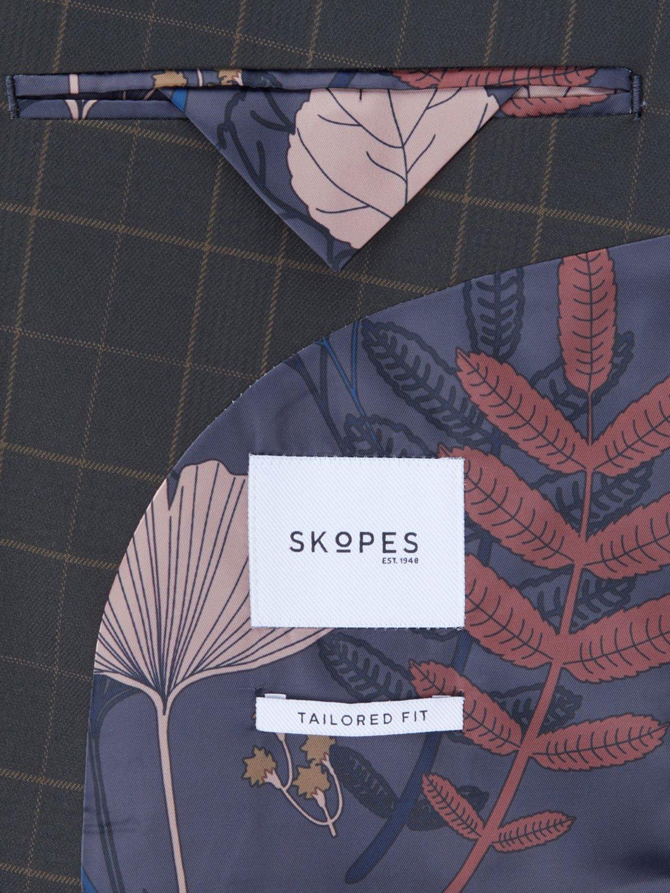 Skopes Casey Check Tailored Fit Suit Jacket | Very