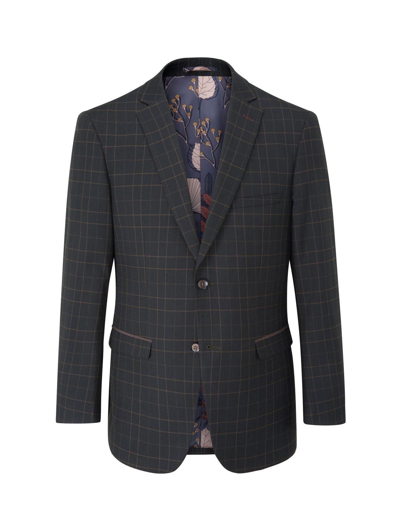 Skopes Casey Check Tailored Fit Suit Jacket | Very
