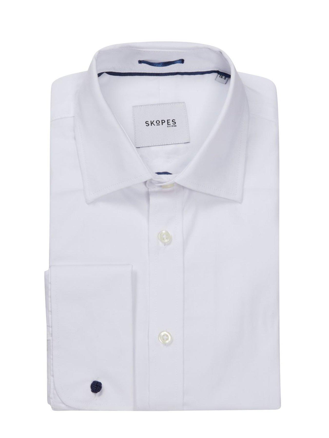 Skopes Long Sleeve Smart Luxury Slim Fit Dress Shirt - White | Very
