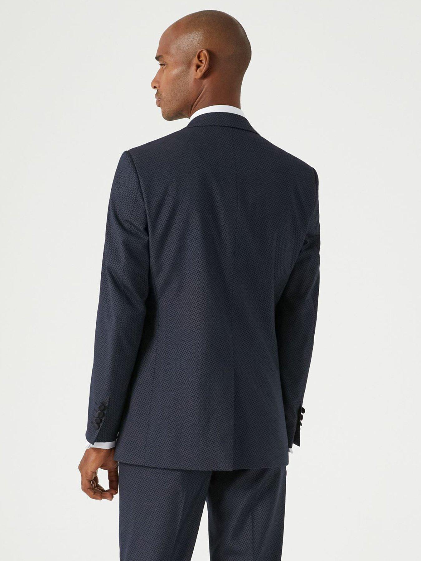 Skopes Cuba Tailored Fit Tuxedo Suit Jacket - Navy | Very