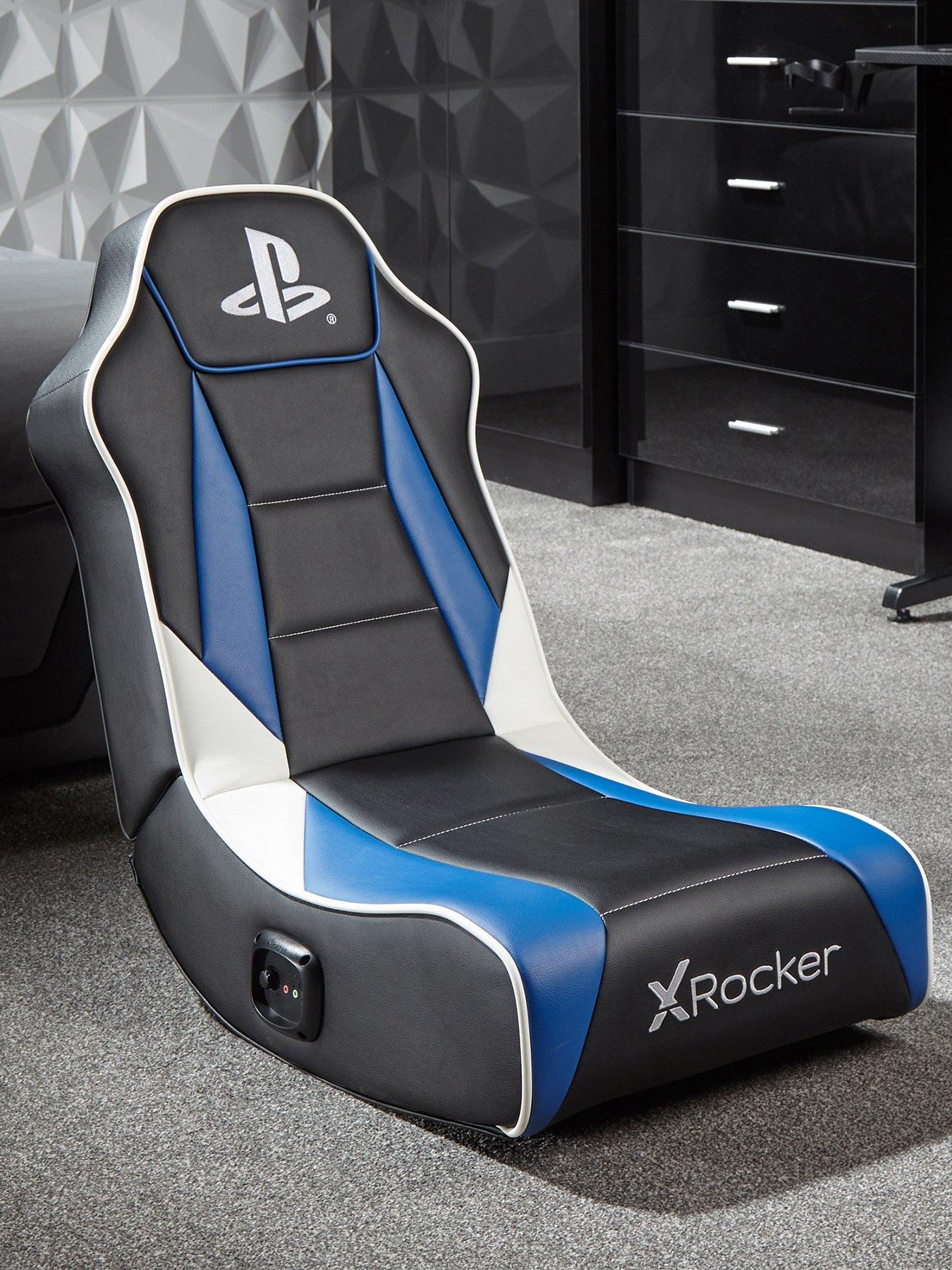X Rocker Officiall Playstation Geist 2.0 Floor Rocker Gaming Chair ...