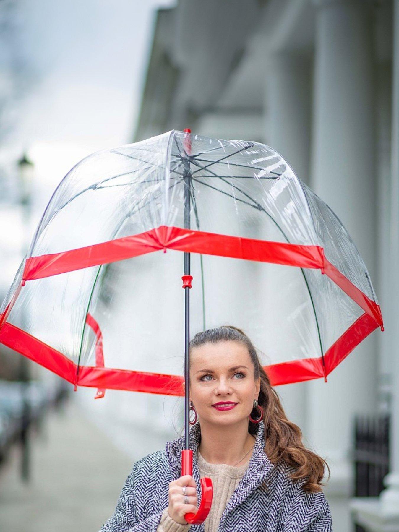 Birdcage Umbrella Red