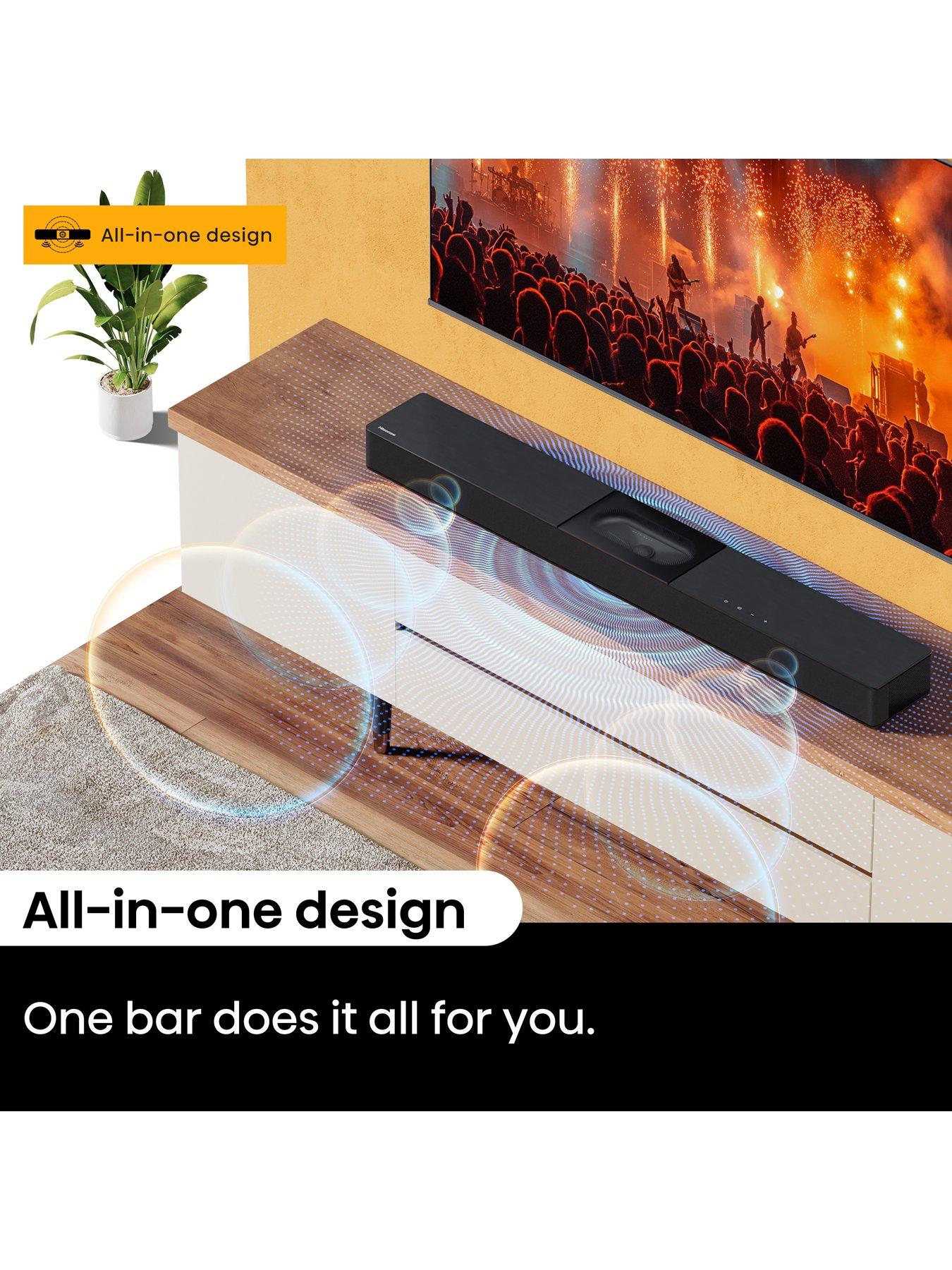 Hisense HS2000 240W 2.1Ch All-in-one Soundbar with DTS Virtual X and ...