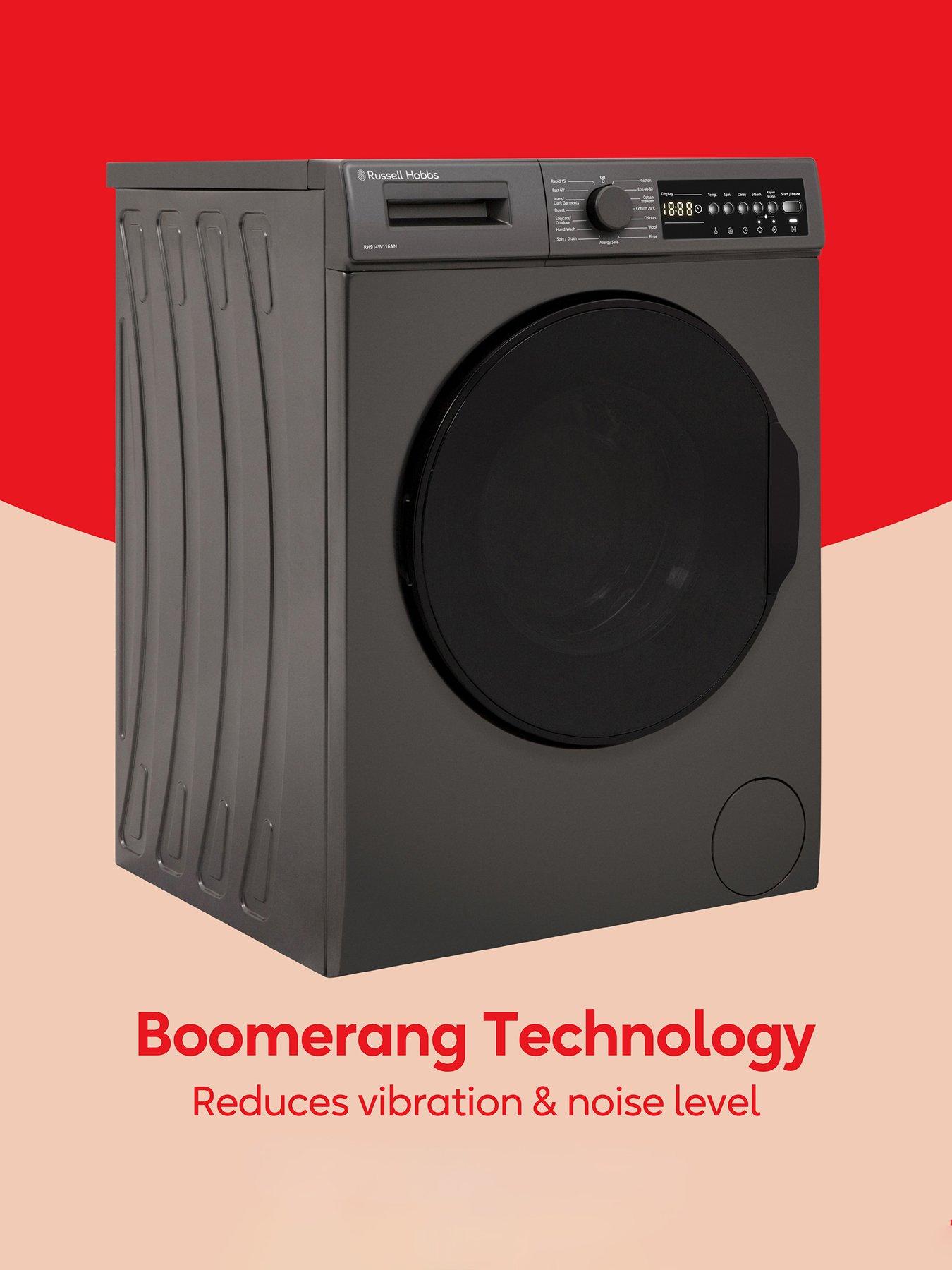 Russell Hobbs RH914W116AN 16 Series 9kg Load, 1400rpm Spin Washing ...