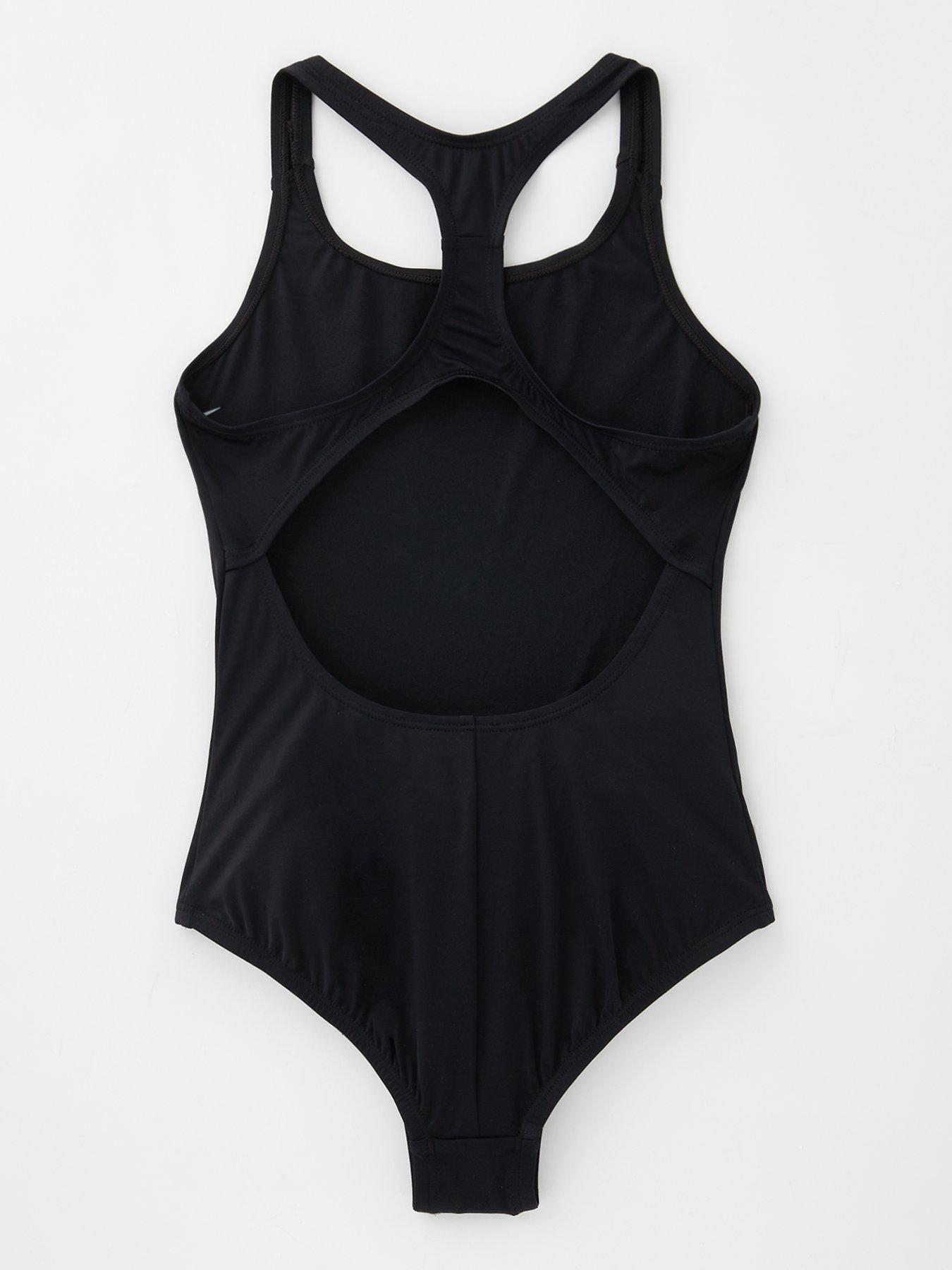 Nike Girls Essential Racerback One Piece Swimsuit - Black | Very