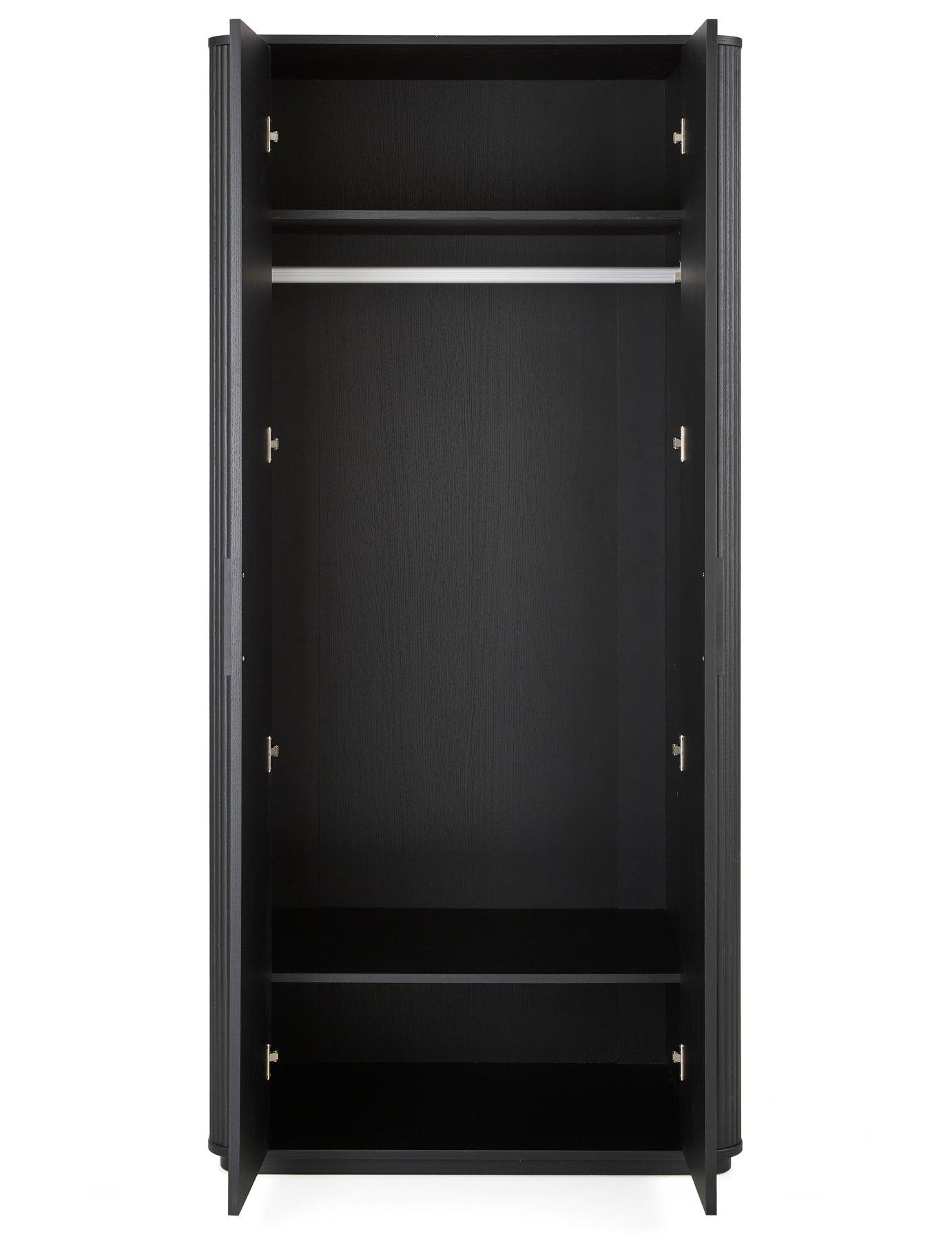 Very Home Carina 2 Door Plinth Wardrobe - Black - FSC® Certified | Very