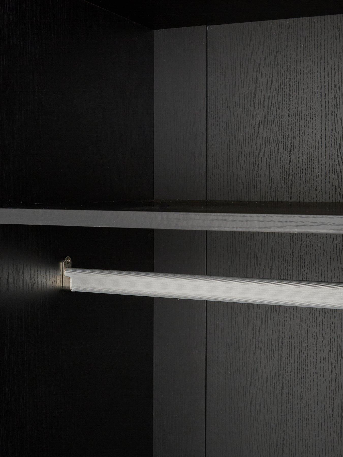 Very Home Carina 2 Door Plinth Wardrobe - Black - FSC® Certified | Very