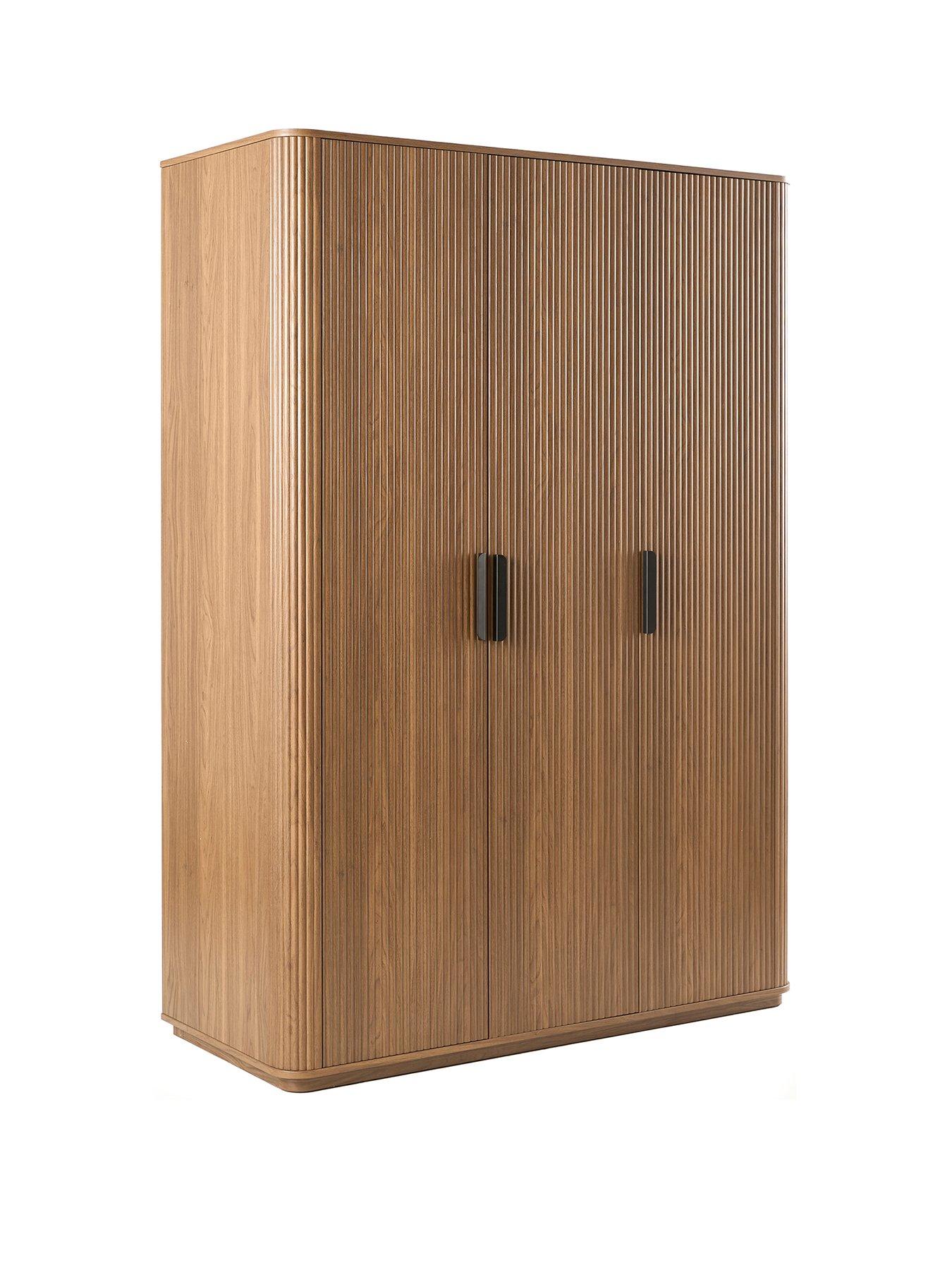 Very Home Carina 3 Door Plinth Wardrobe - Mid Oak - FSC® Certified | Very