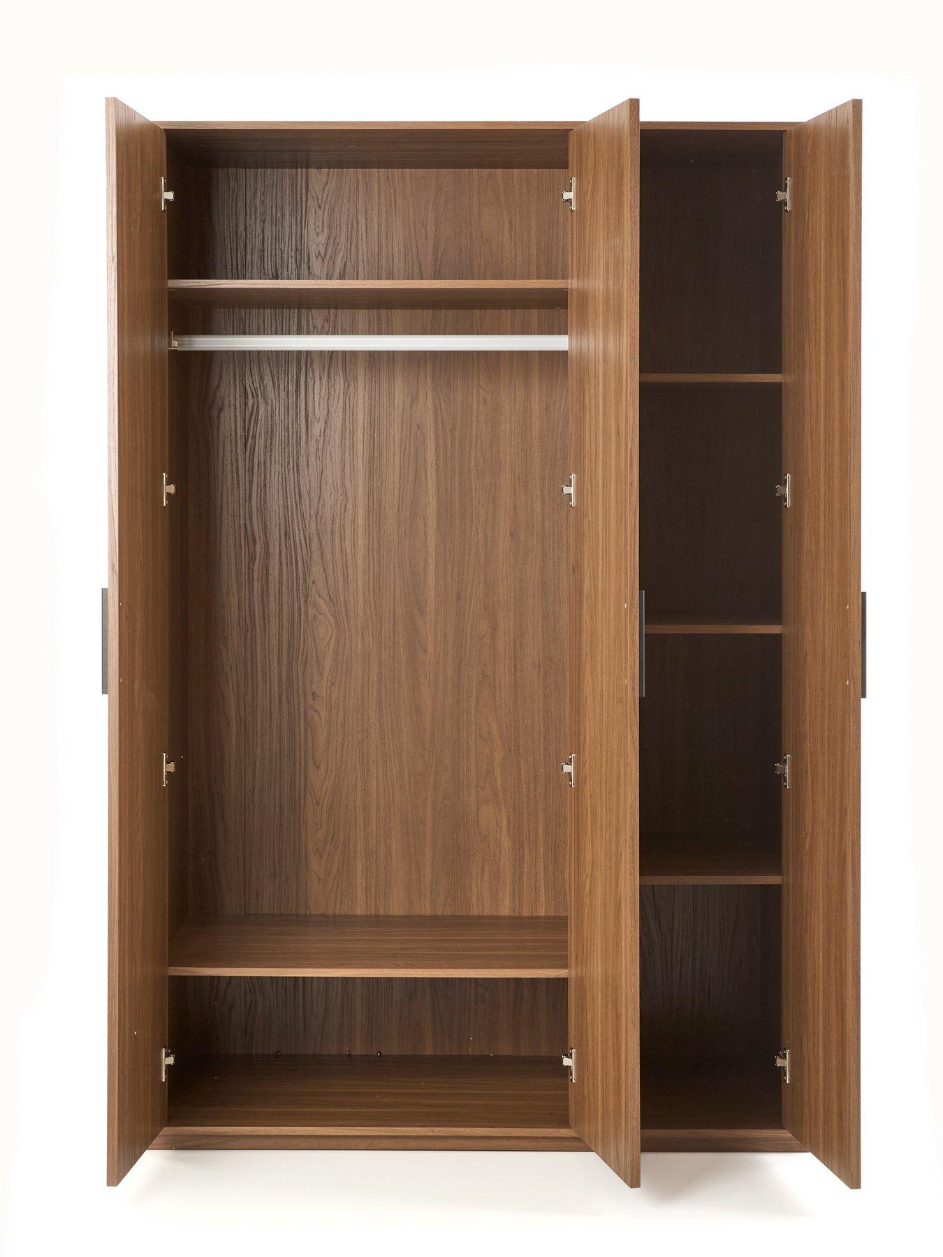 Very Home Carina 3 Door Plinth Wardrobe - Mid Oak - FSC® Certified | Very