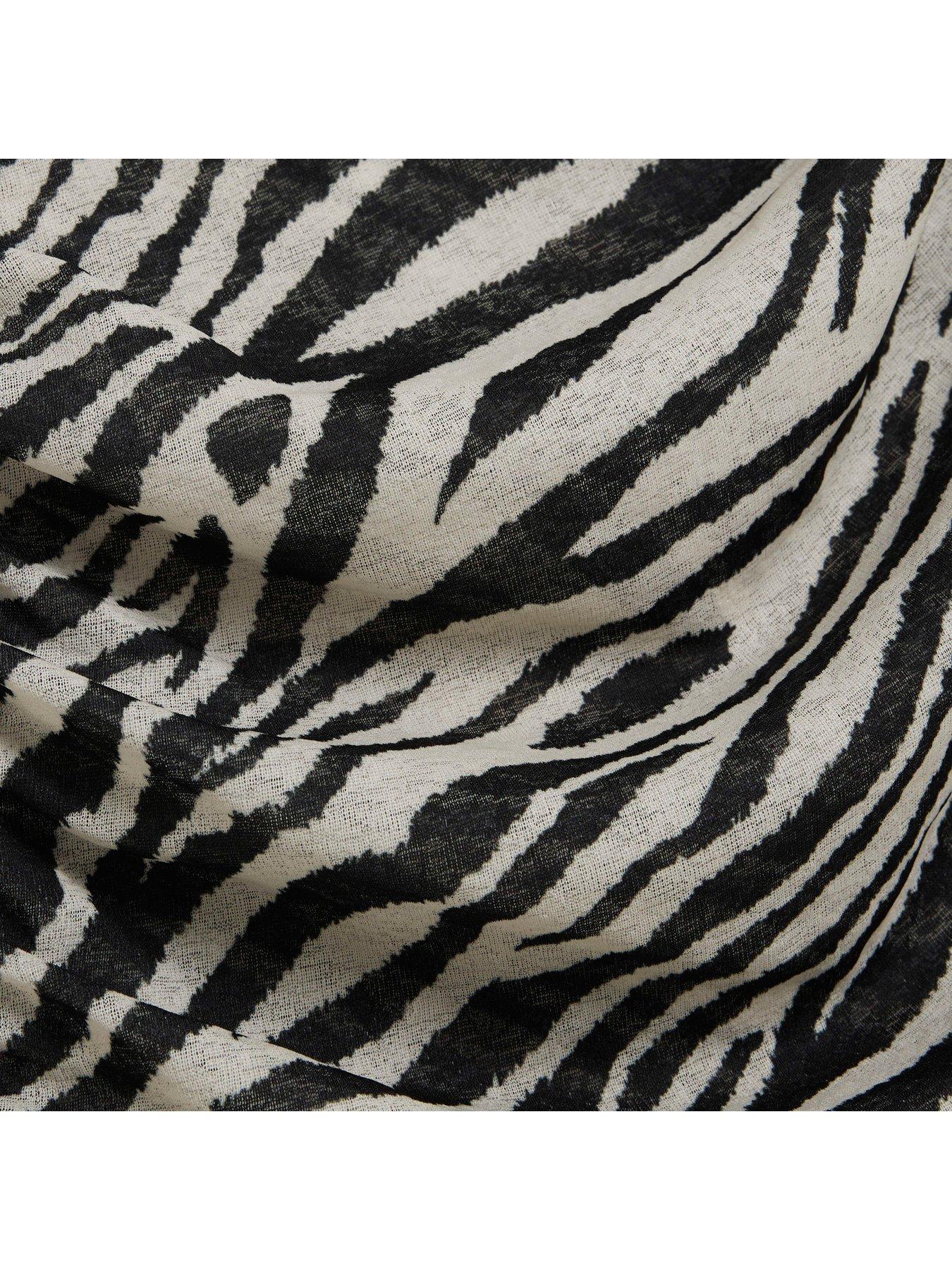 River Island Zebra Mesh Top Set - Black | Very