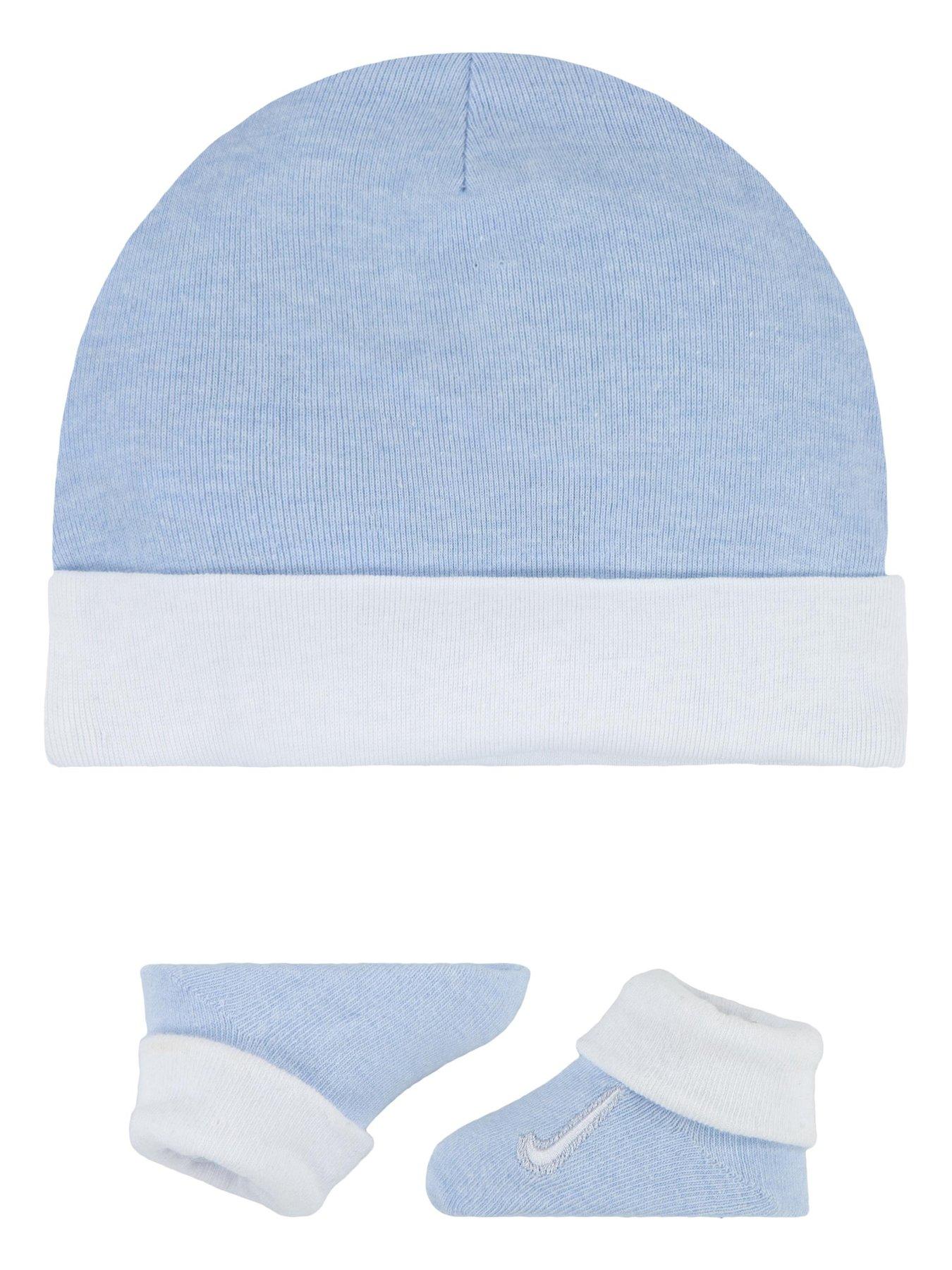 Nike Newborn Simple Swoosh Hat & Bootie - Blue | Very