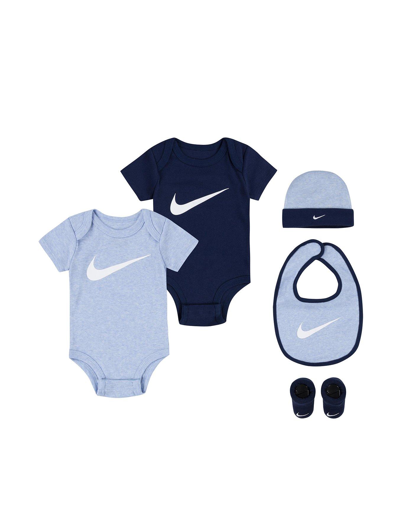 Nike Newborn Baby Essentials 5 pack Gift Set - Navy | Very