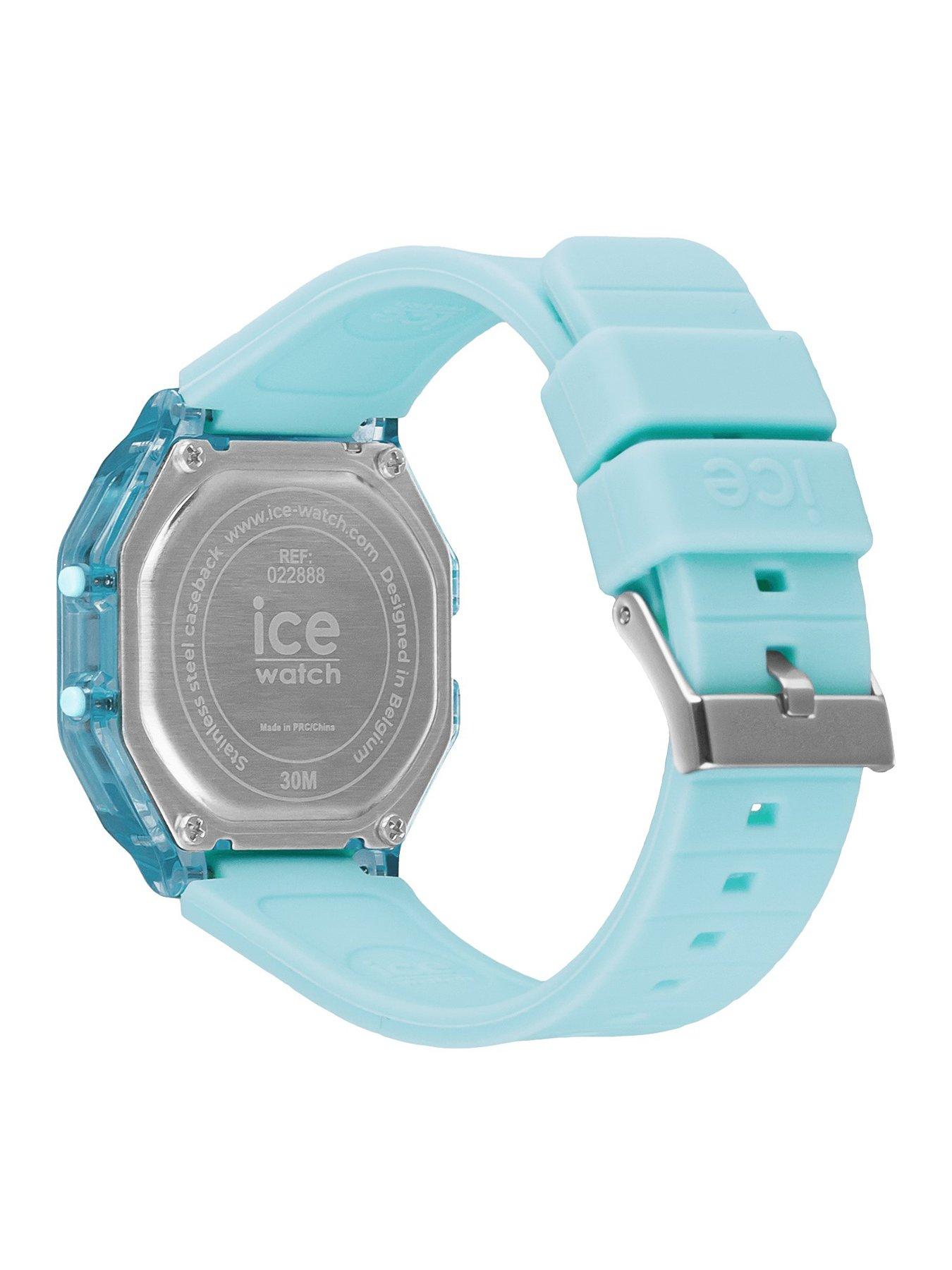 Ice-Watch Retro Digi Sky Blue Silcone Strap 32mm Digital Watch | Very