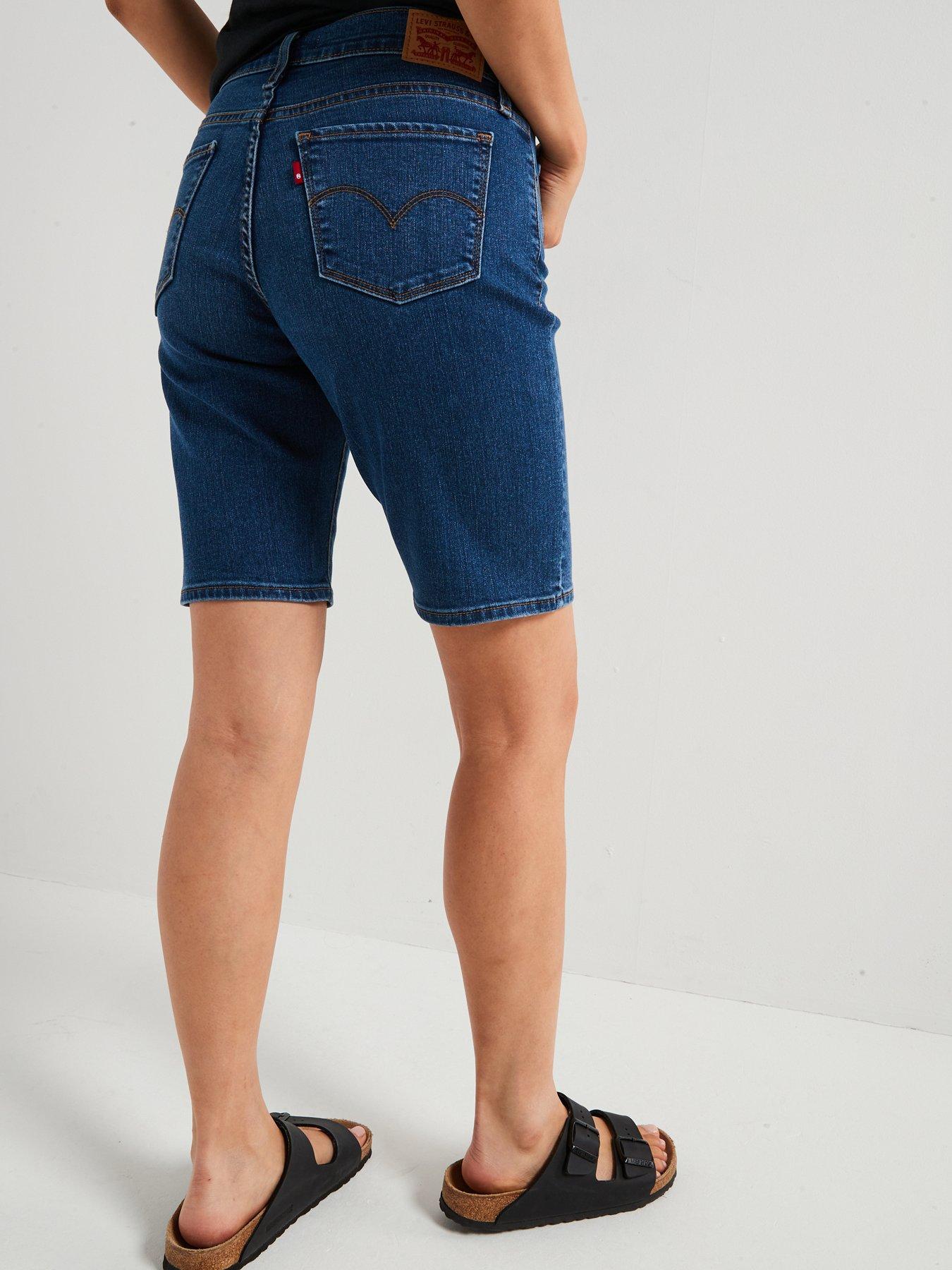 Levi's Shaping Bermuda Shorts - Clever Girl Short - Blue | Very