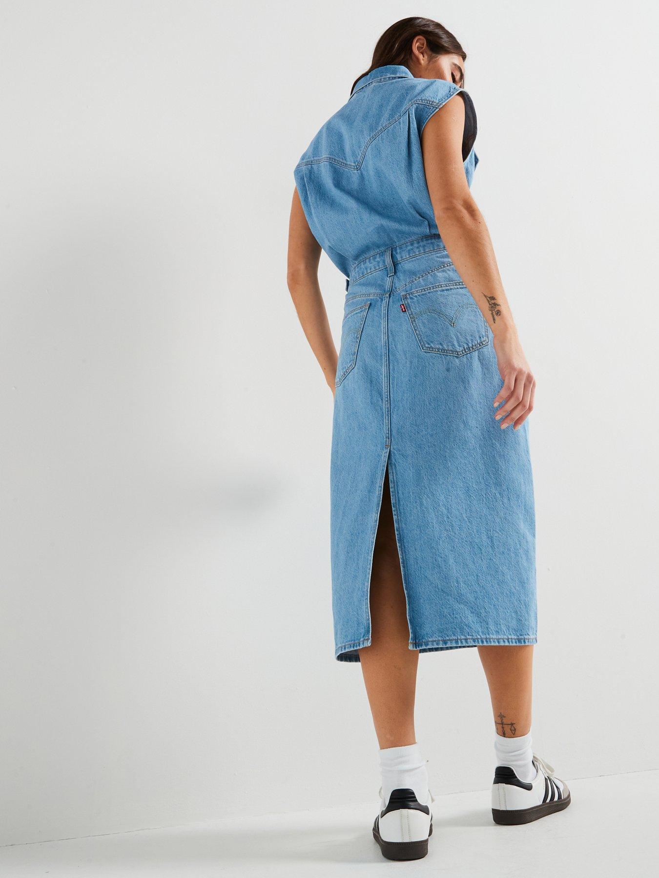 Levi's Iconic Sleeveless Dress - Wrapped In Blue | Very