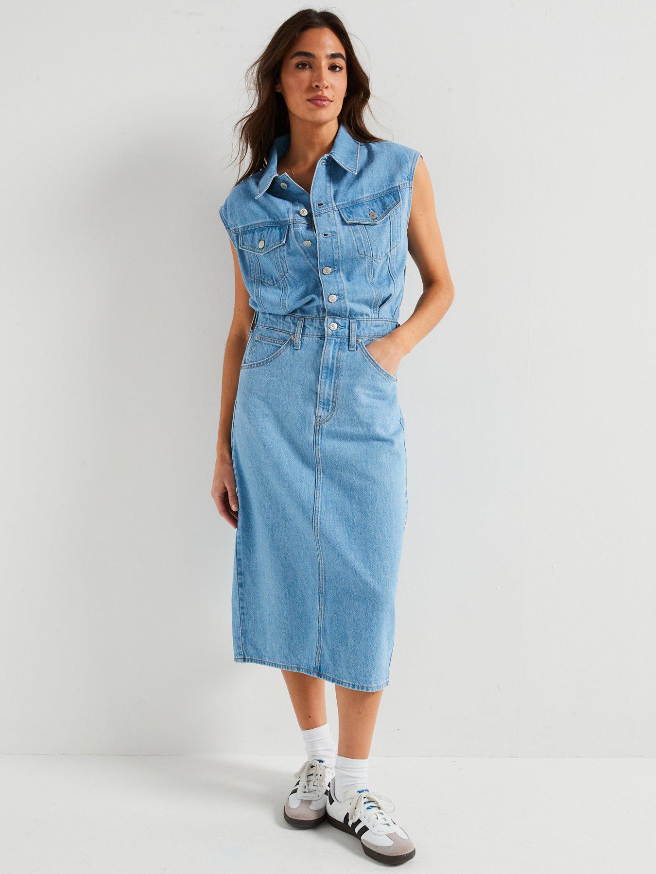 Levi's Iconic Sleeveless Dress - Wrapped In Blue | Very