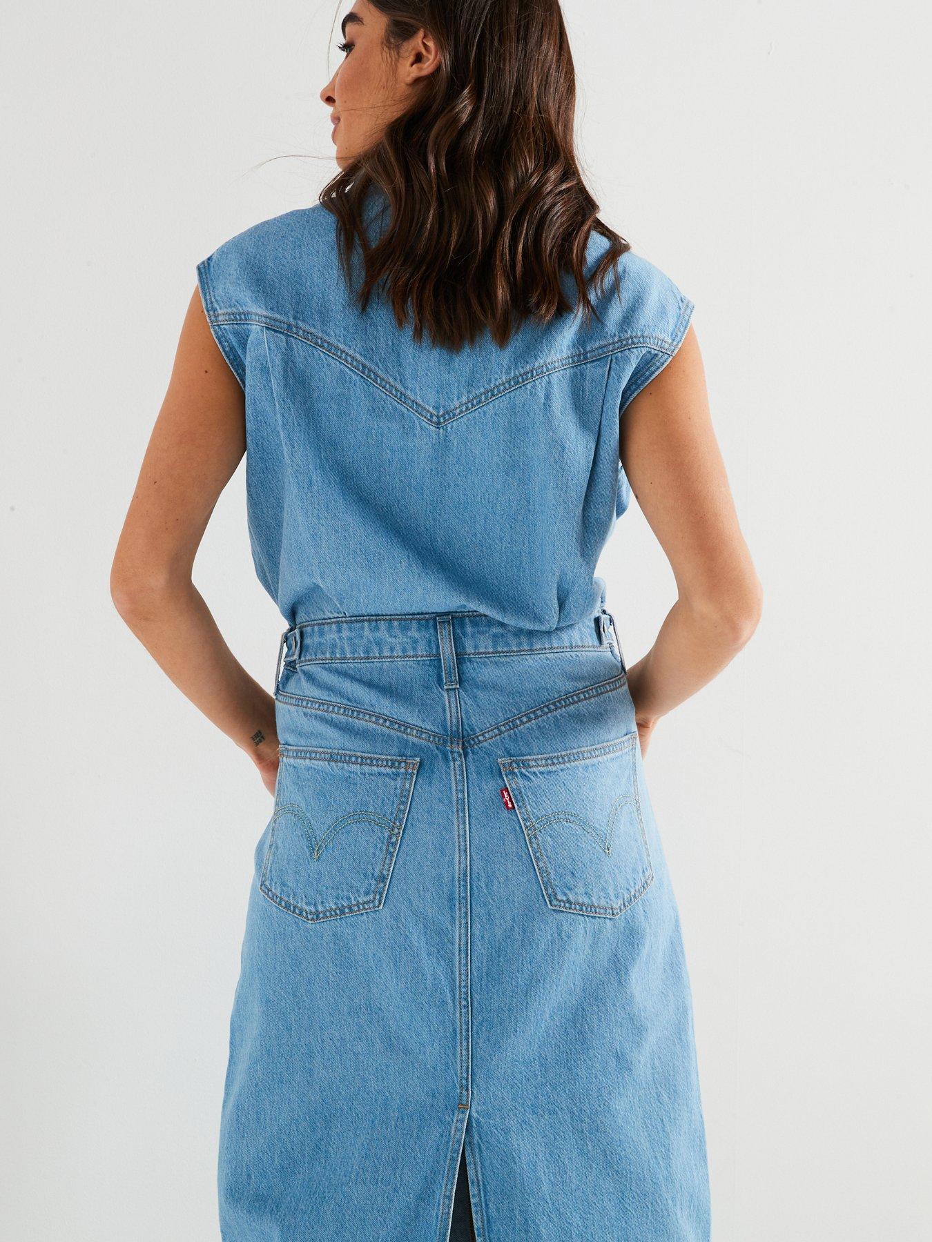 Levi's Iconic Sleeveless Dress - Wrapped In Blue | Very