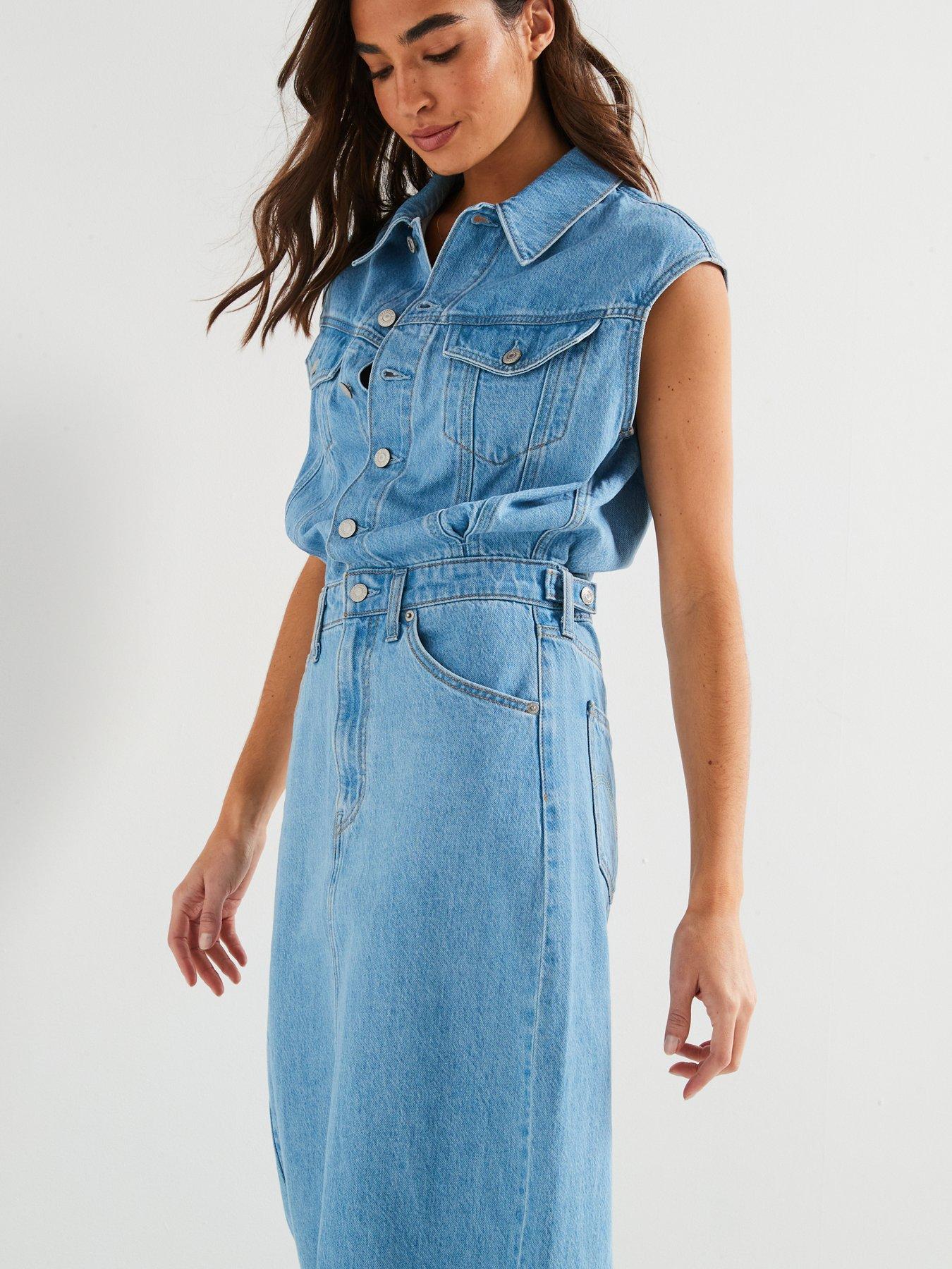 Levi's Iconic Sleeveless Dress - Wrapped In Blue | Very