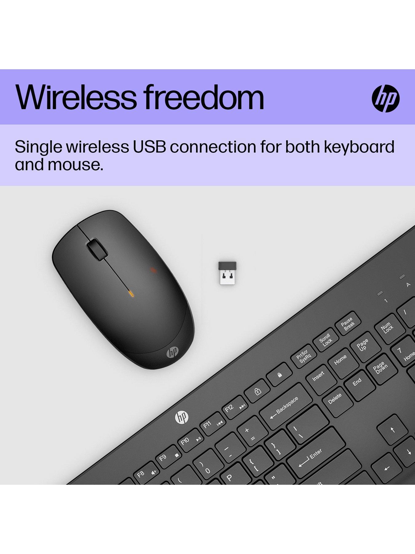 HP 230 Wireless Keyboard & Mouse Combo - Sleek, Quiet design - Up to 16 ...