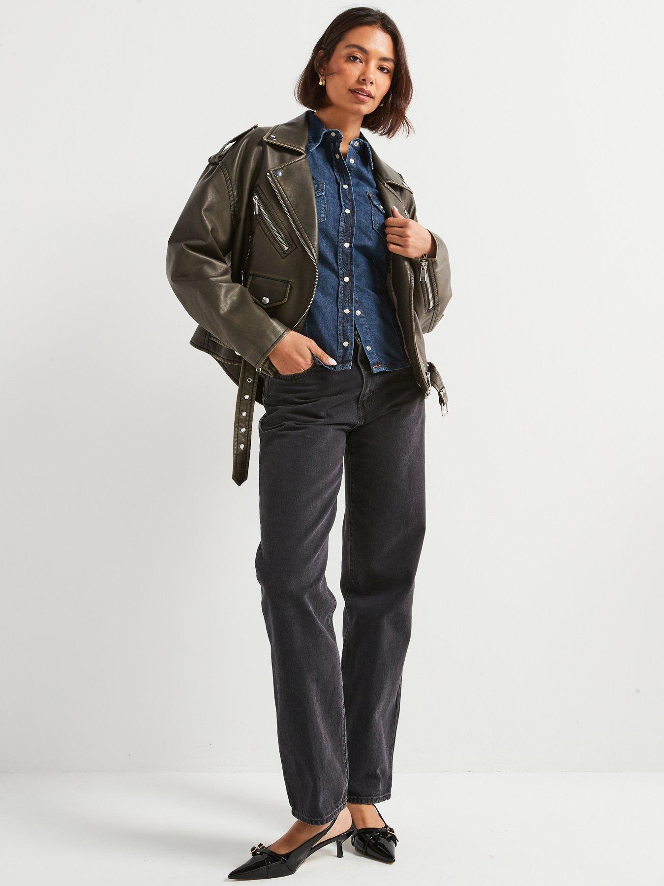 Mango Western Denim Shirt - Blue | Very