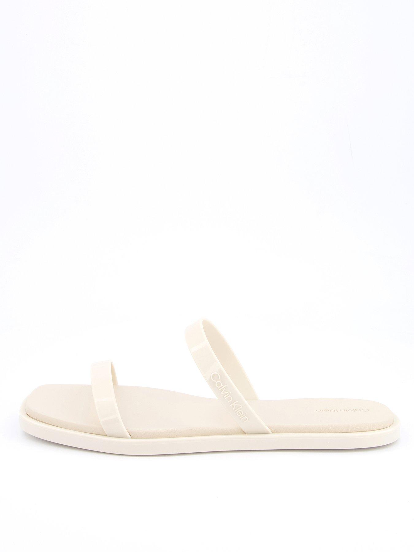 Calvin Klein Jelly Double Bar Slide - Grey | Very